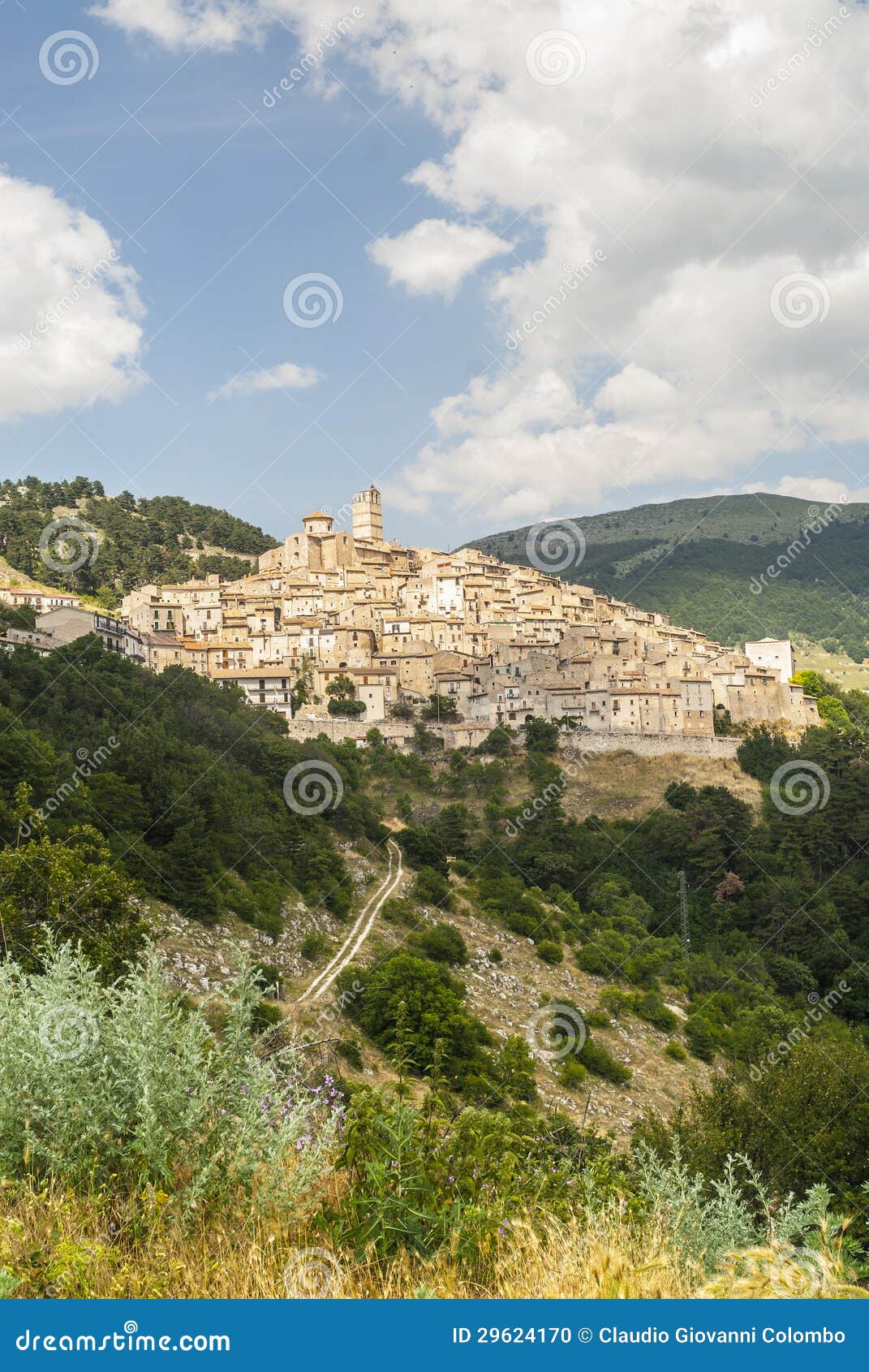 Castel Del Monte, Panoramic View Stock Photo - Image of panorama ...