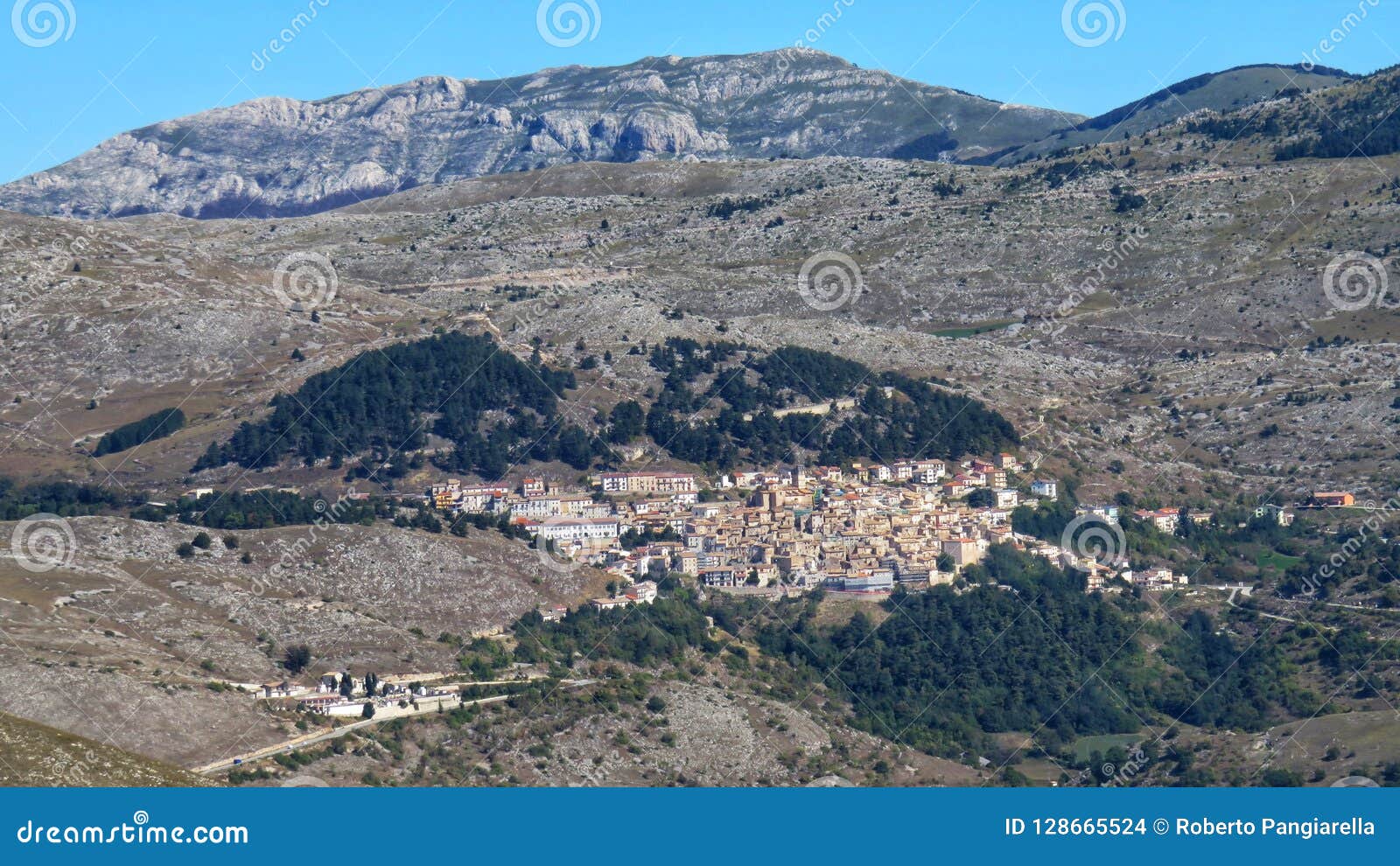 Castel Del Monte Seen from Above Stock Photo - Image of village, monte ...