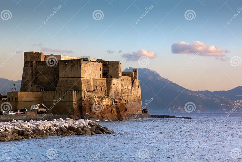 Castel dell Ovo stock image. Image of fortress, travel - 22858643