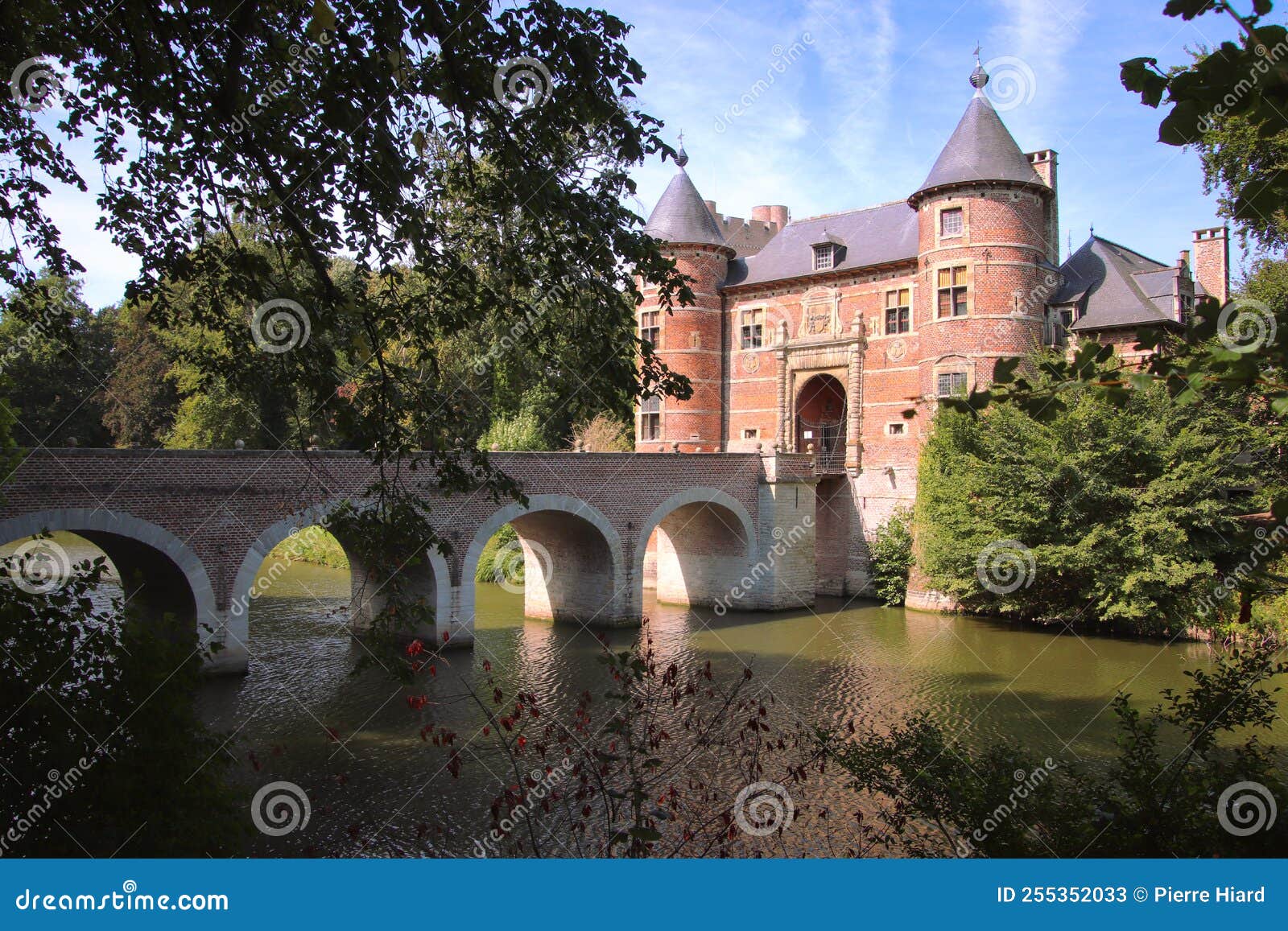 Castel of Grand-Bigard in Summer Stock Image - Image of outside, castel ...
