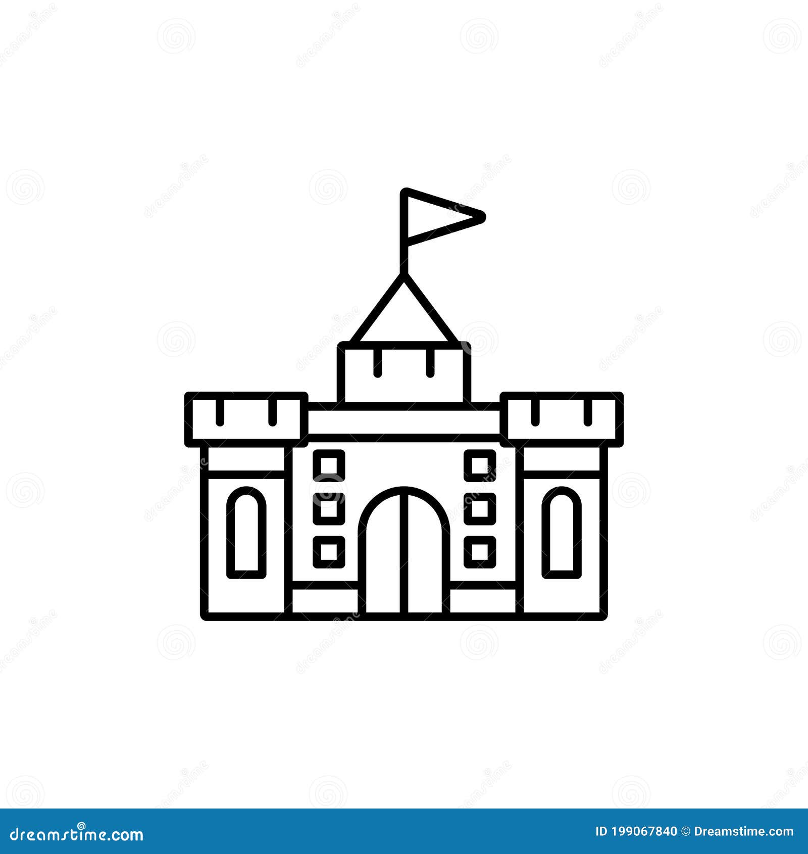 Castel Icon Element of Building Icon for Mobile Concept and Web Apps ...