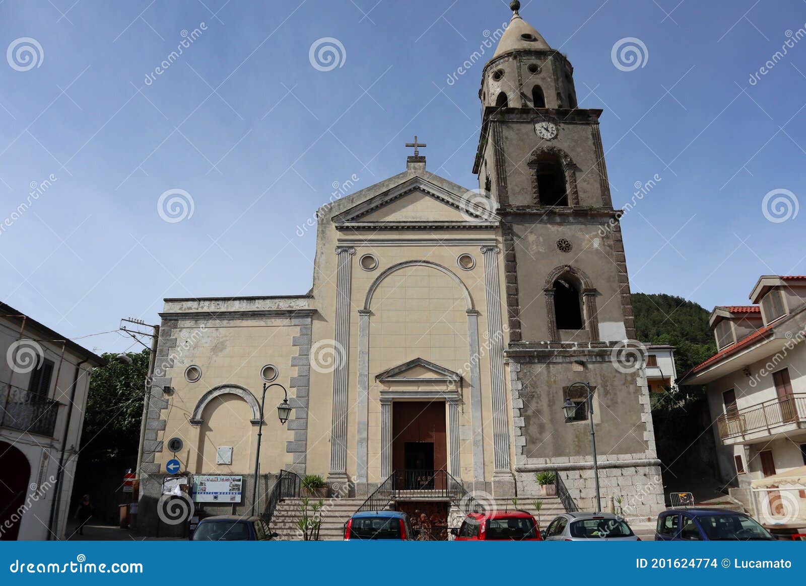 Castel Morrone - Chiesa Dell`Ave Gratia Plena Stock Photo - Image of ...