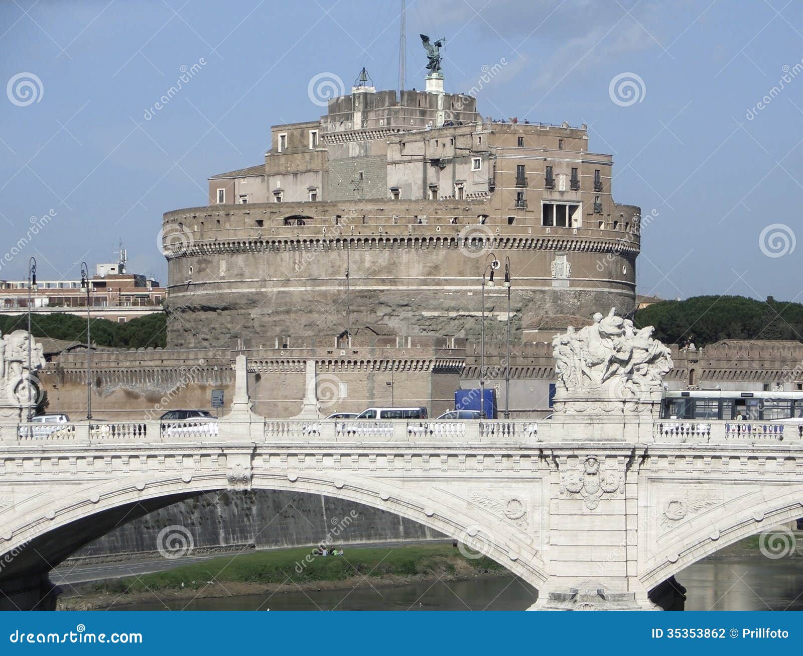 Castel Saint Angelo stock photo. Image of exterior, facade - 35353862