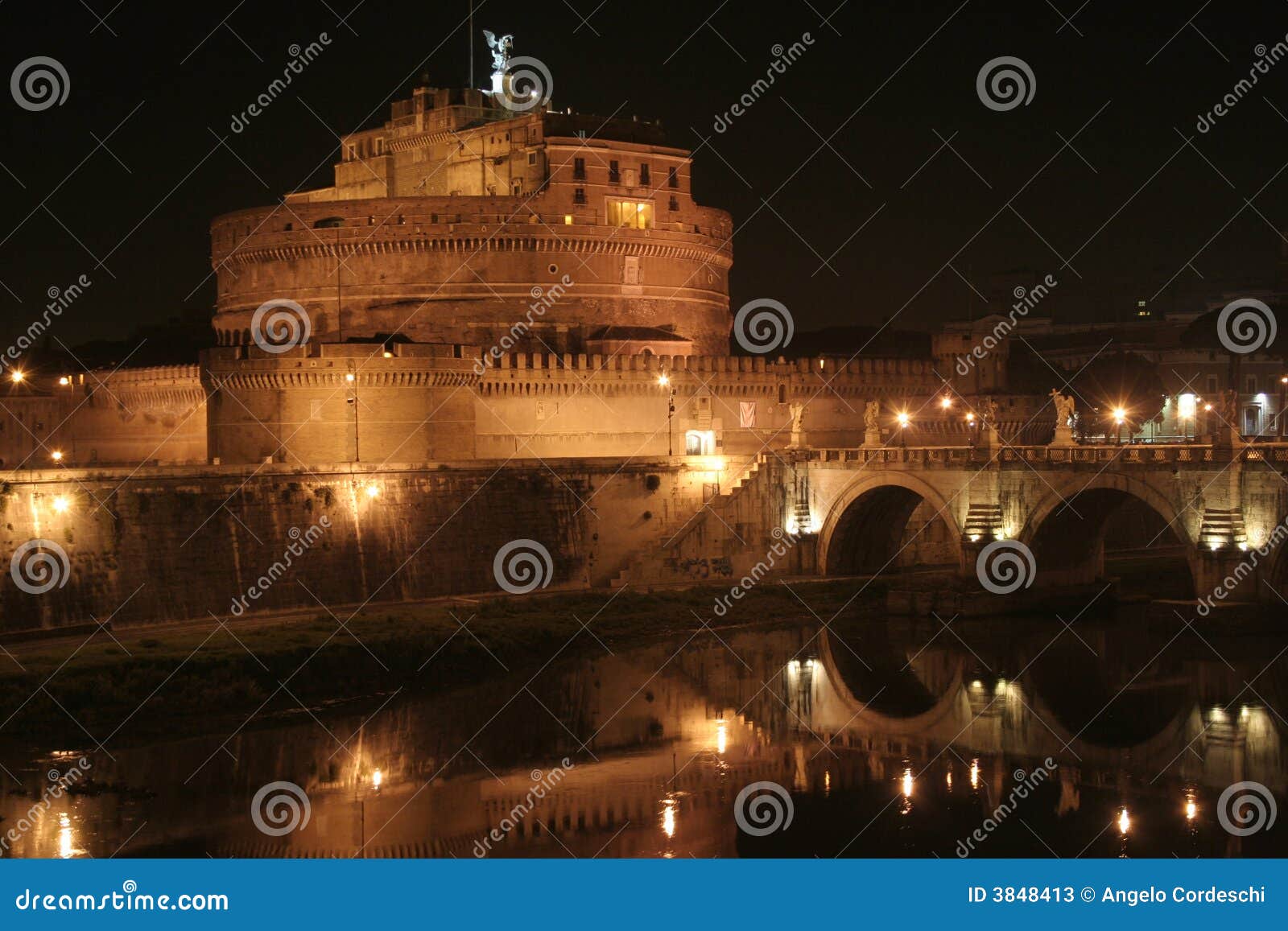 Castel Sant Angelo (Castle St. Angel) Stock Image - Image of decorated ...