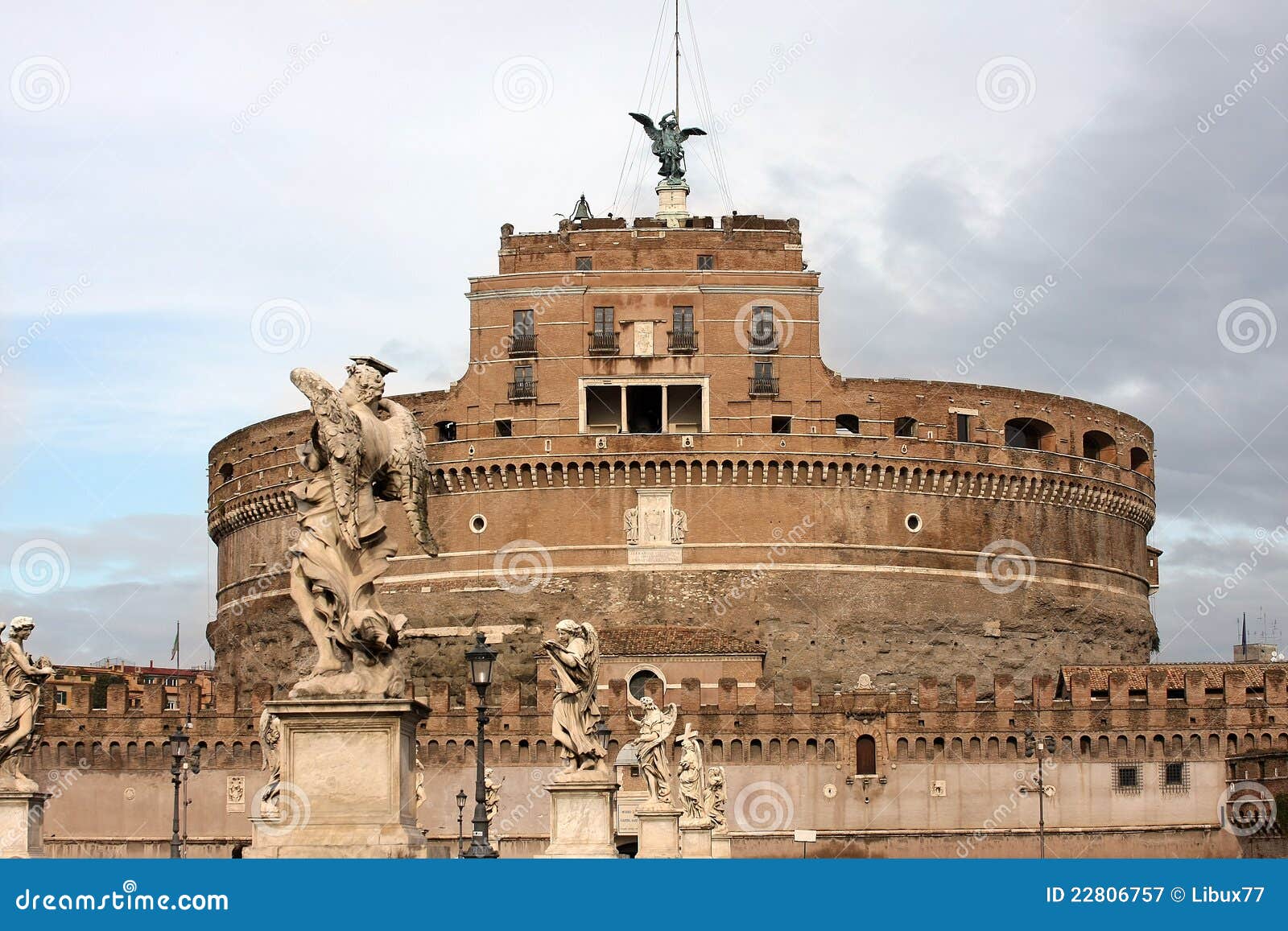 Castel Sant Angelo in Rome stock image. Image of angelo - 22806757