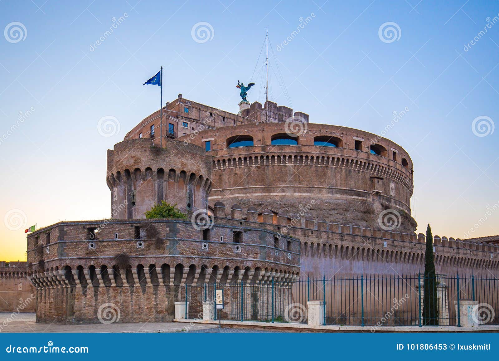 Castel Sant`Angelo in Rome, Italy Stock Image - Image of roma, rome ...