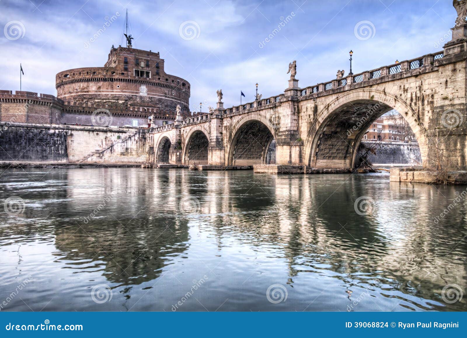 Castel St.Angelo in Rome stock photo. Image of stone - 39068824