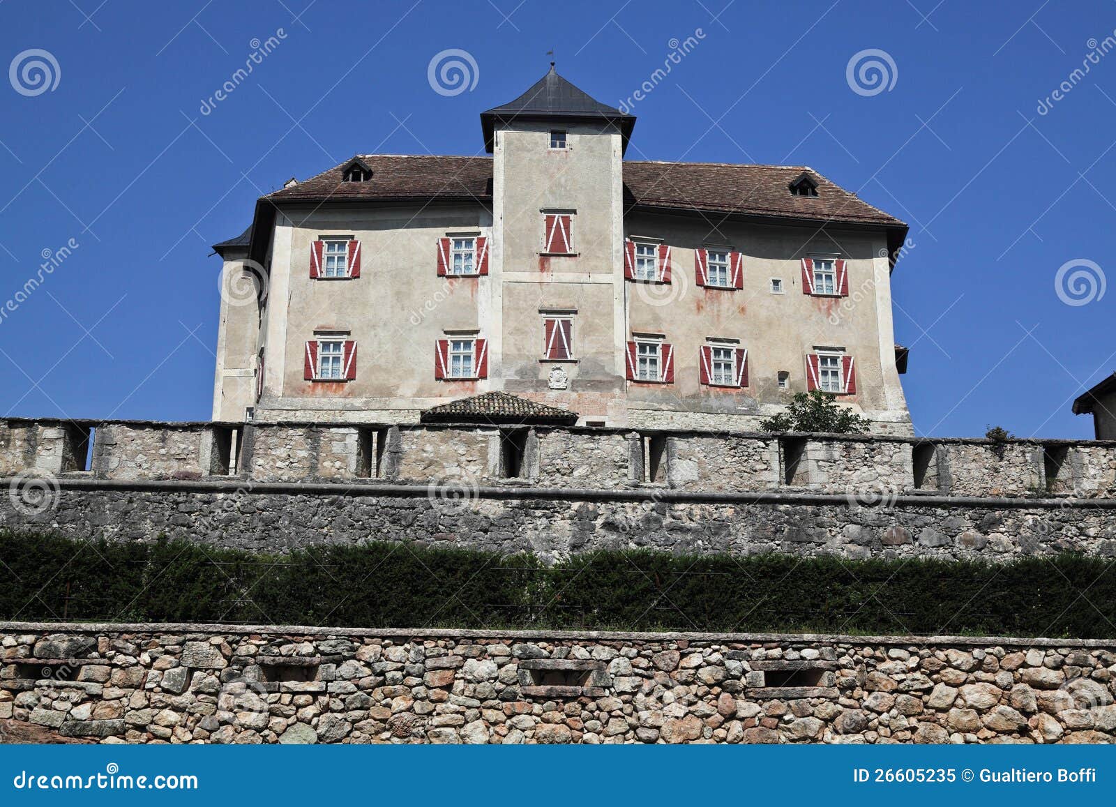 Castel thun stock image. Image of medieval, architecture - 26605235