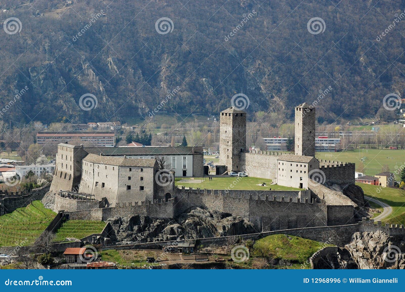 Castelgrande castle stock photo. Image of castle, unesco - 12968996