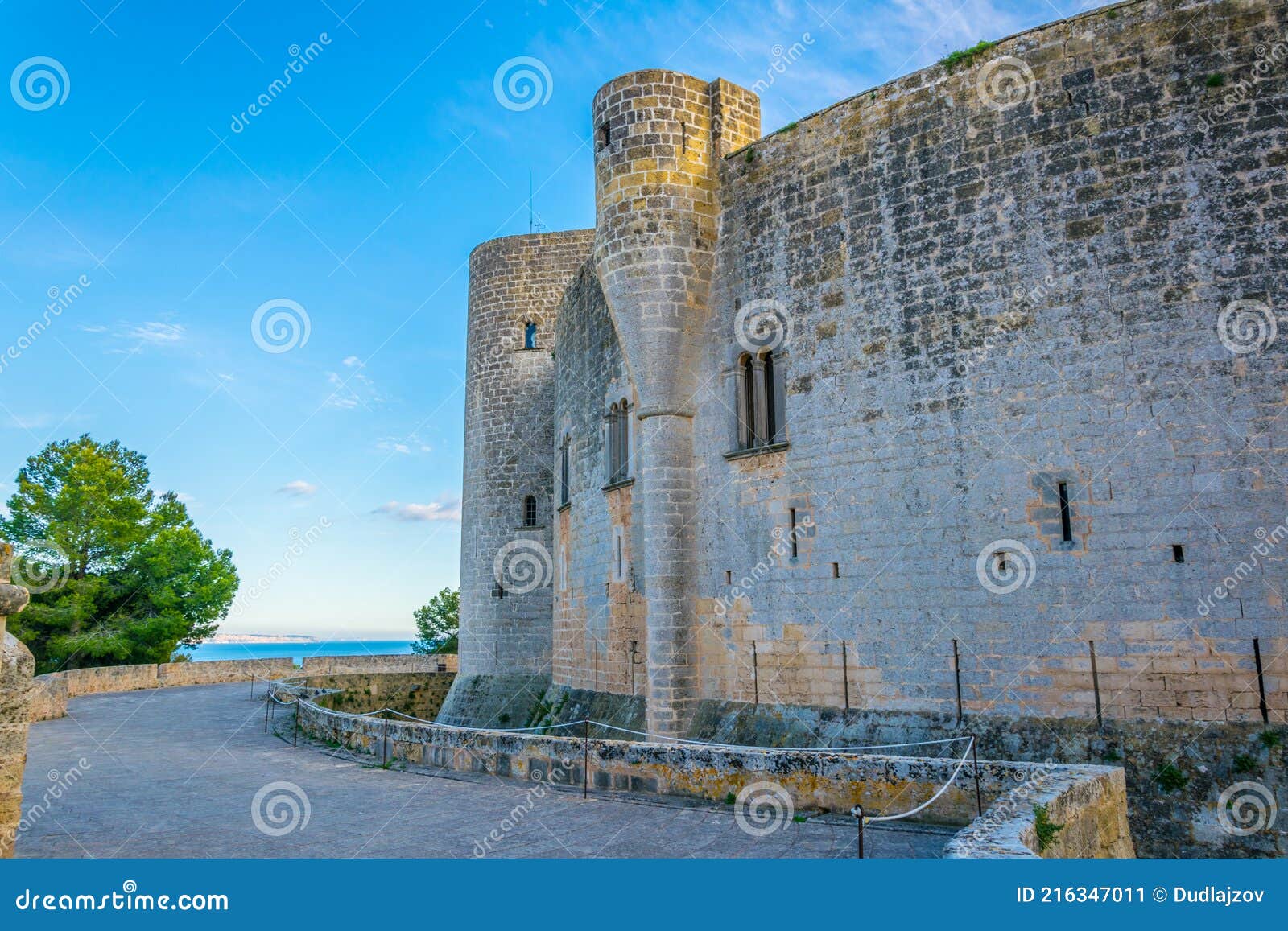 Castell De Bellver at Palma De Mallorca, Spain Stock Image - Image of ...