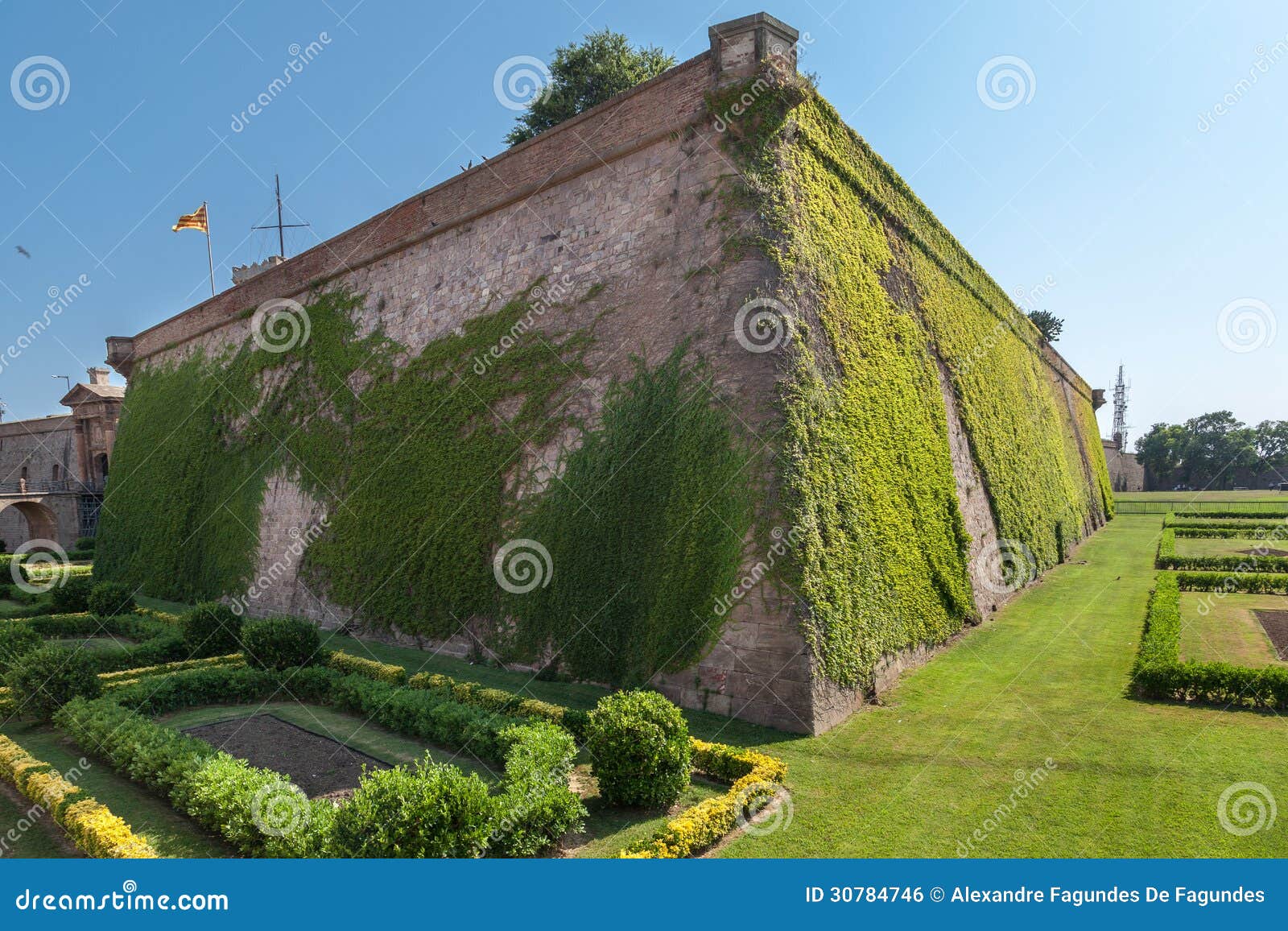 Castell De Montjuic Barcelona Foto de Stock - Imagem de castelo ...