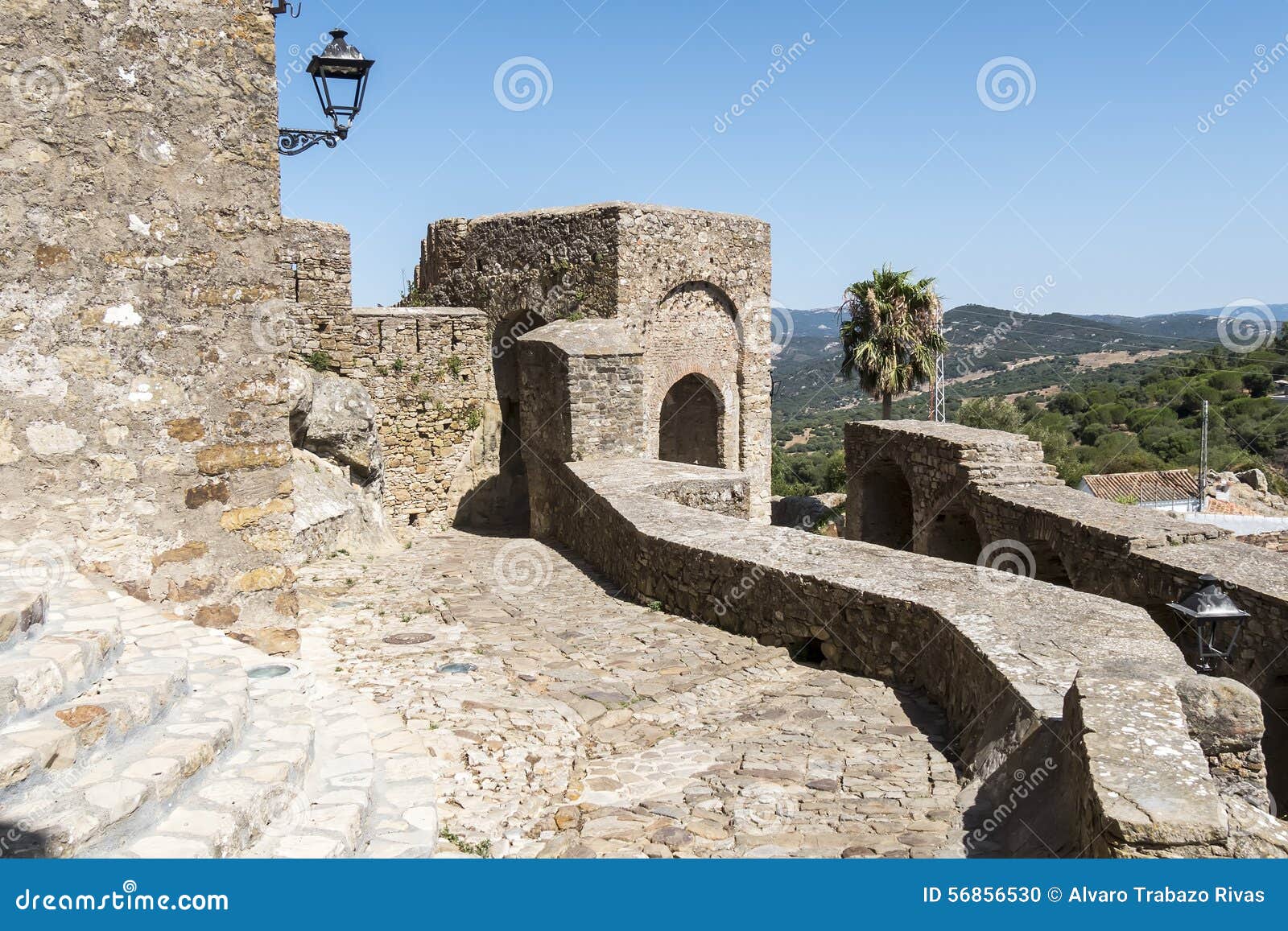 Castellar De La Frontera Castle, Andalusia, Spain Stock Photo - Image ...