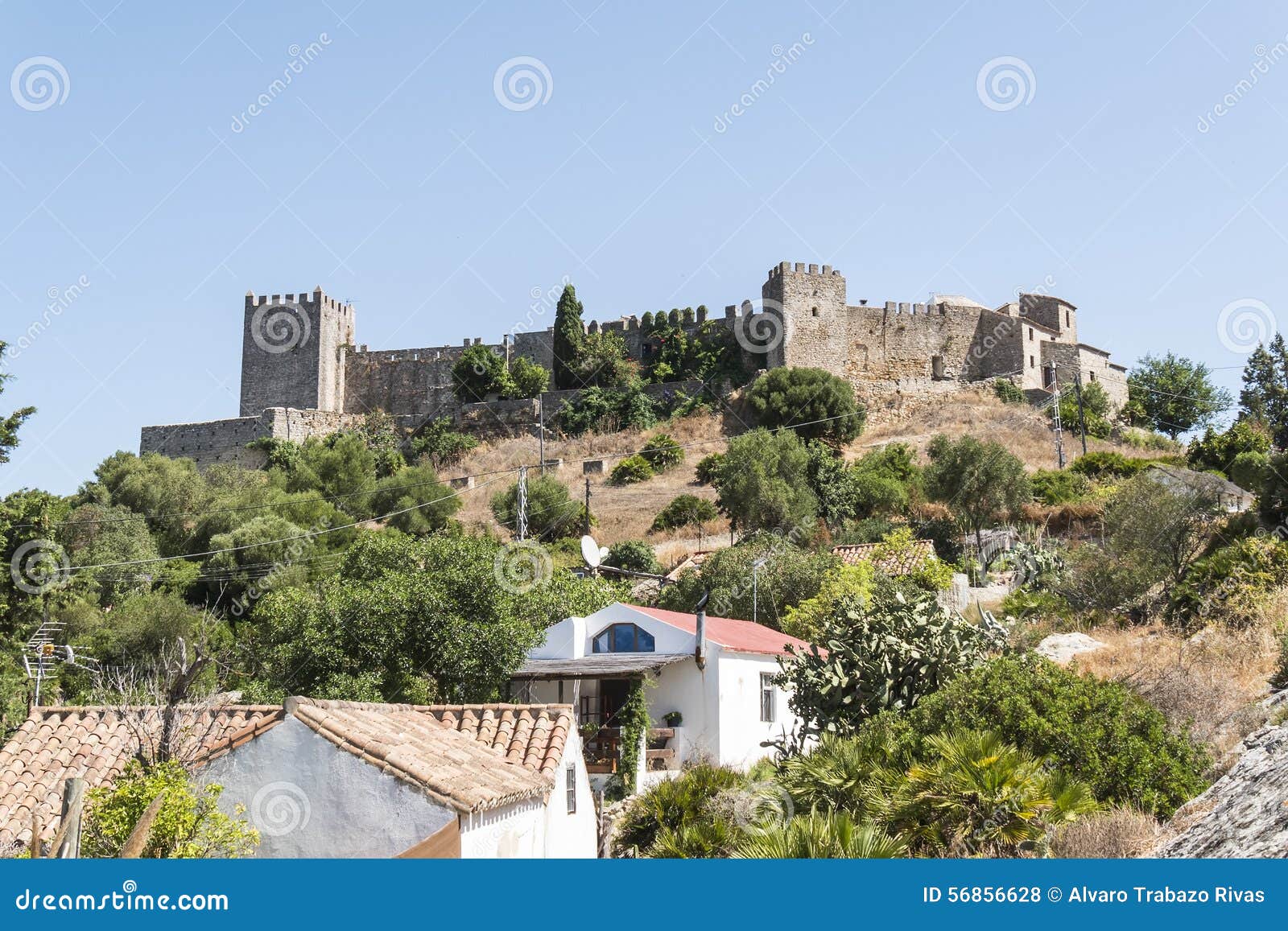 Castellar De La Frontera Castle, Andalusia, Spain Stock Photo - Image ...