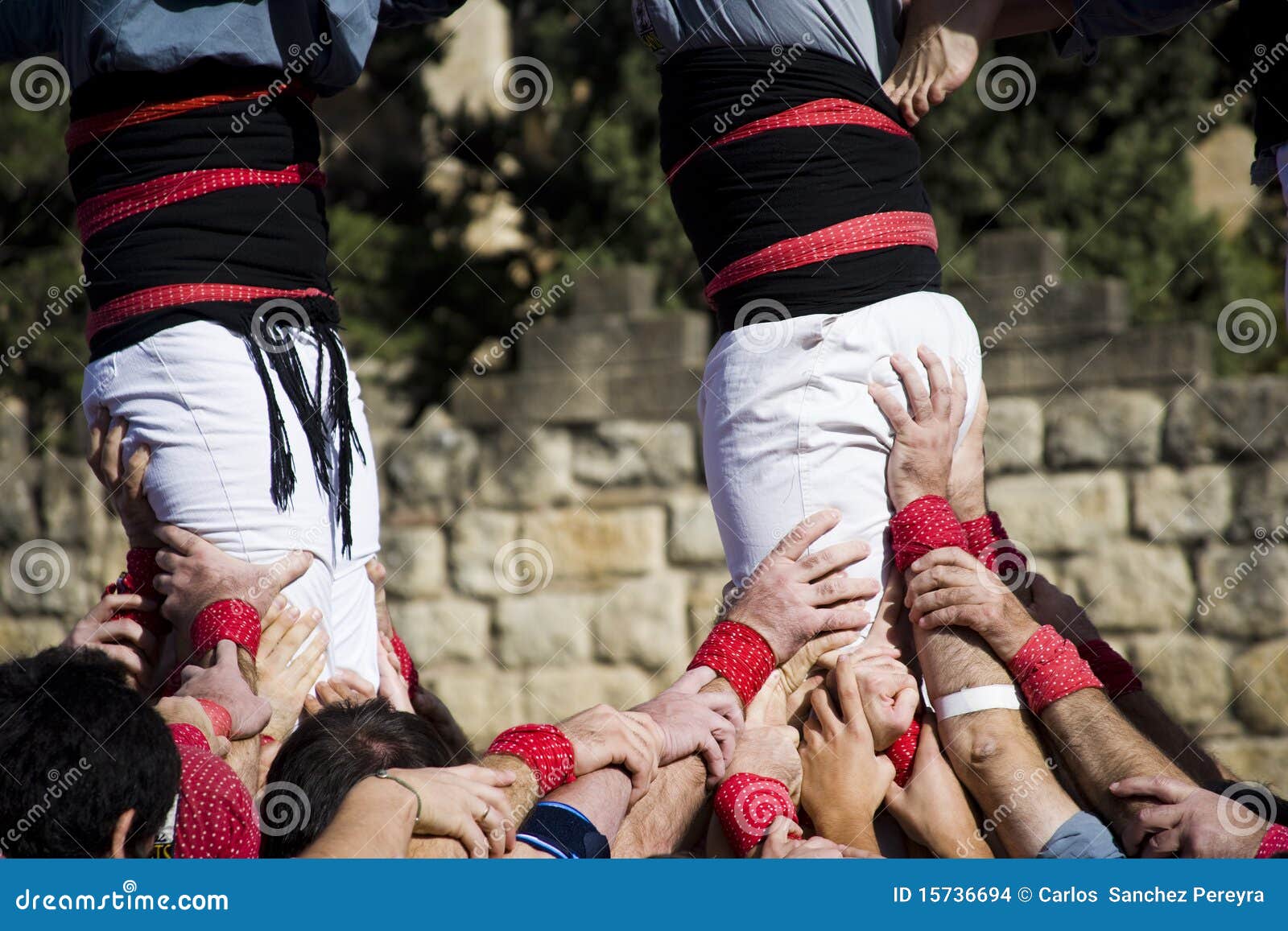 Castellers stock photo. Image of destination, festive - 15736694