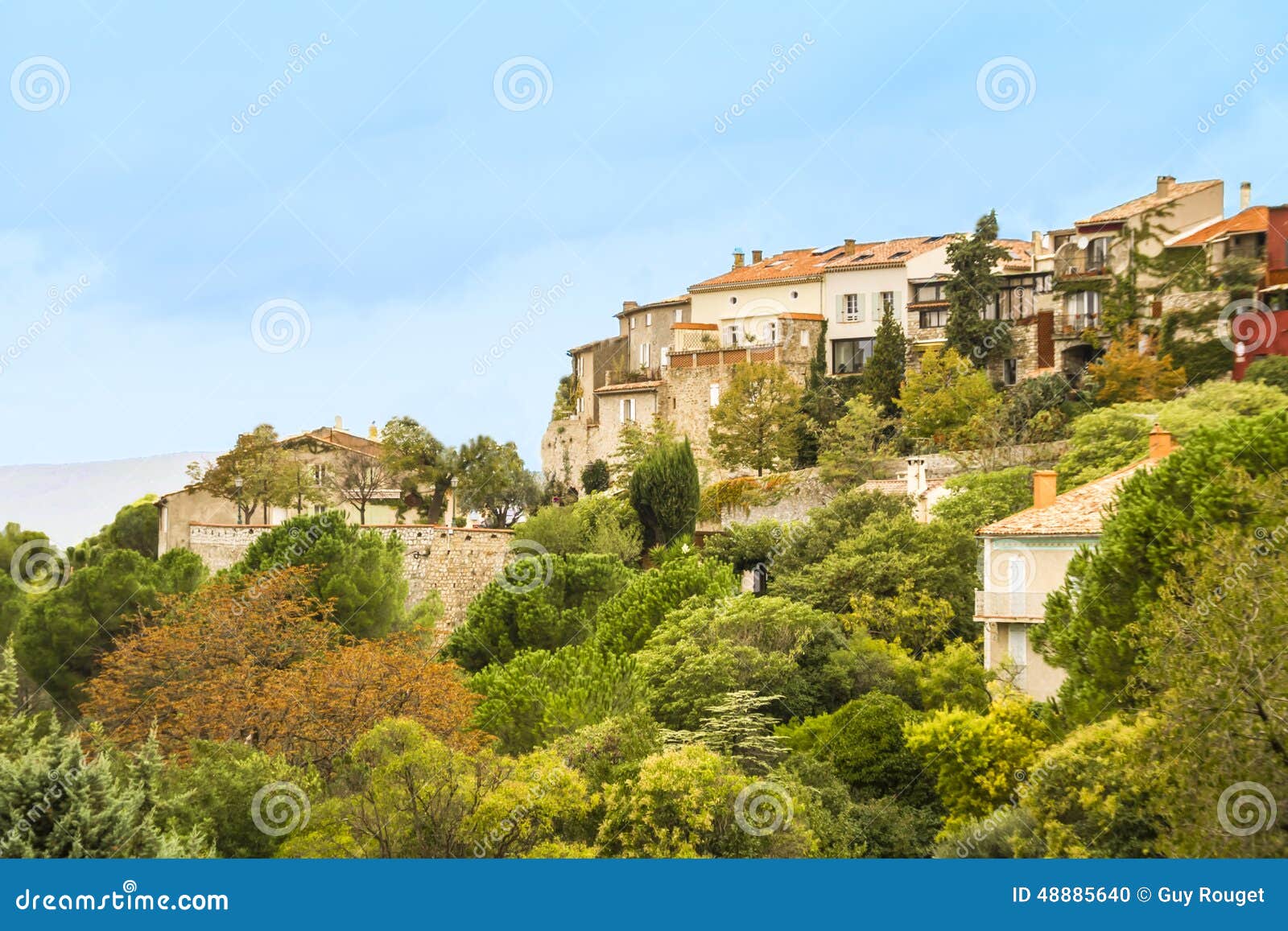 The Castellet village stock photo. Image of historical - 48885640