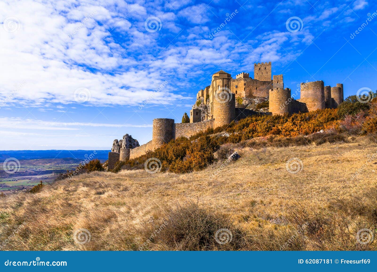 Castelli Della Spagna - Loare Nell'Aragona Immagine Stock - Immagine di ...