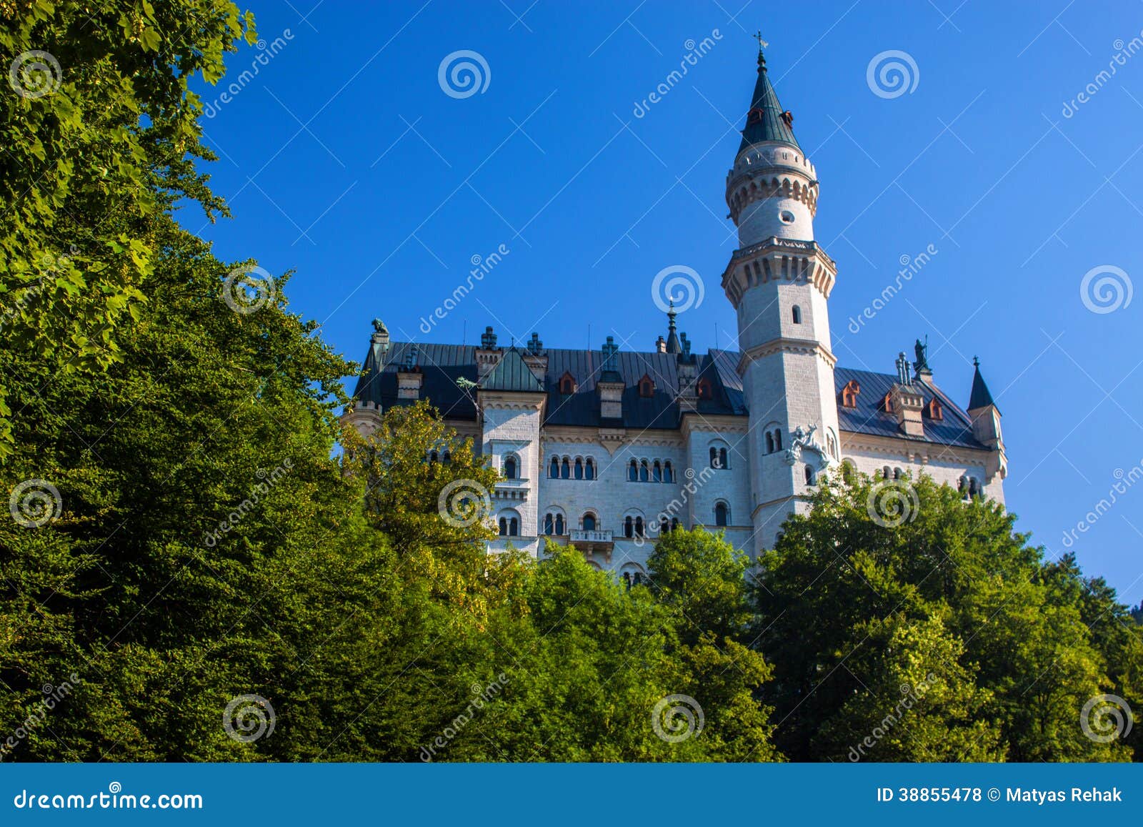 Castello Del Neuschwanstein Fotografia Stock - Immagine di paesaggio ...
