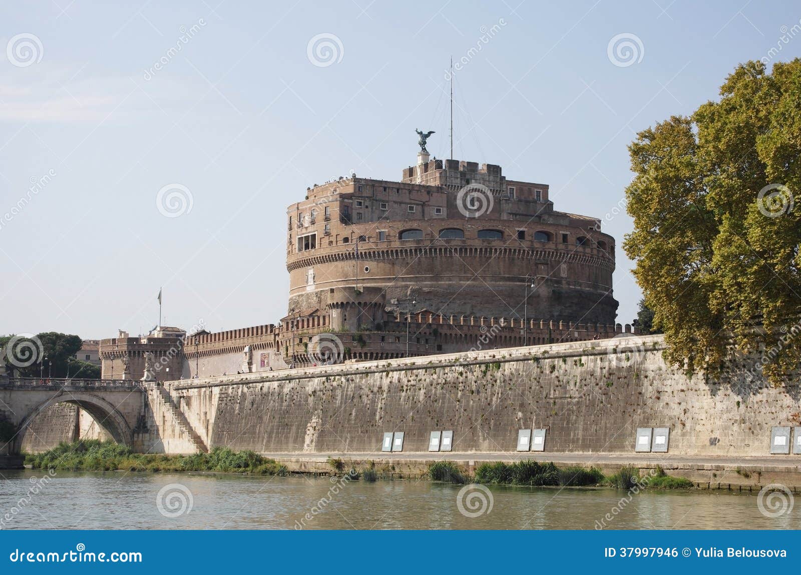 Castello di angelo del san fotografia stock. Immagine di limite - 37997946