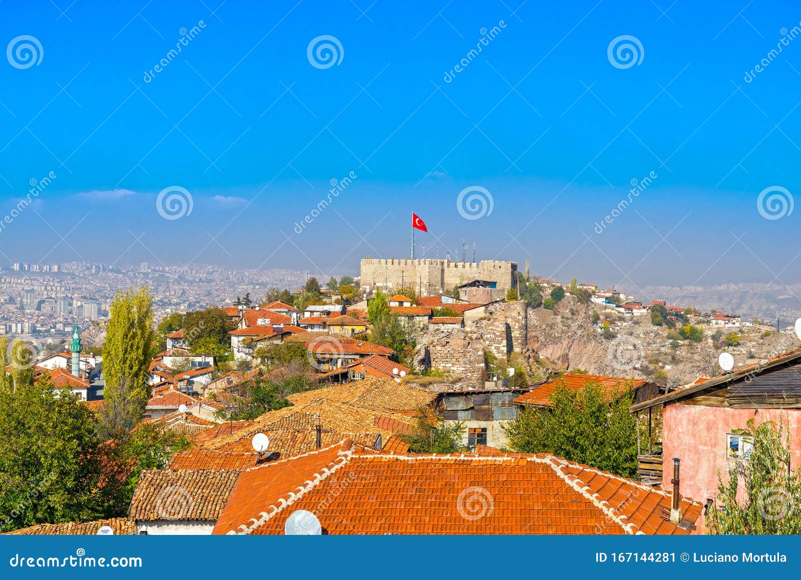 Castello Di Ankara, Capitale Della Turchia Di Ankara Immagine Stock ...
