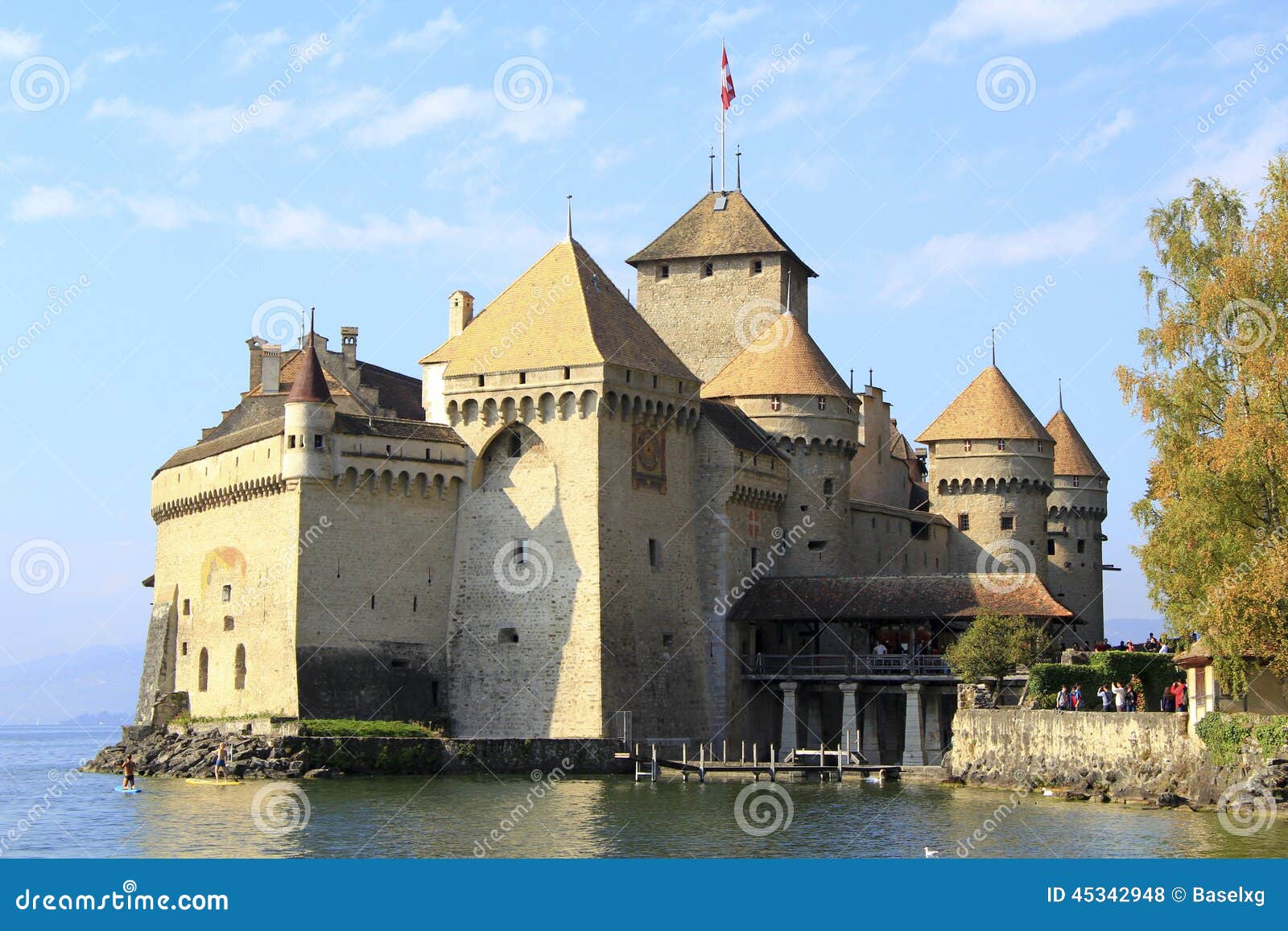 Castello Di Chillon, Svizzera Fotografia Stock Editoriale - Immagine di ...