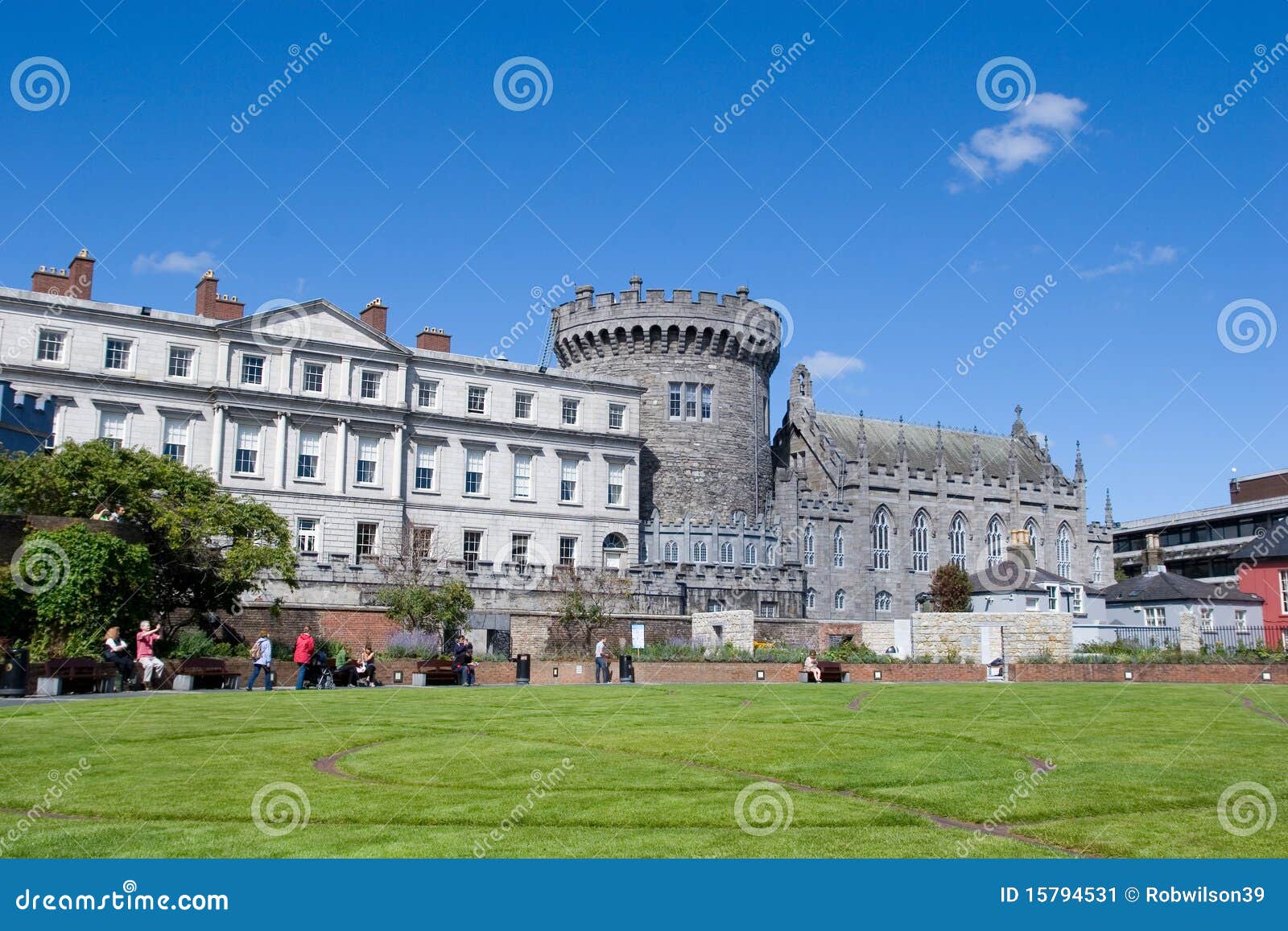 Castello di Dublino immagine stock. Immagine di città - 15794531
