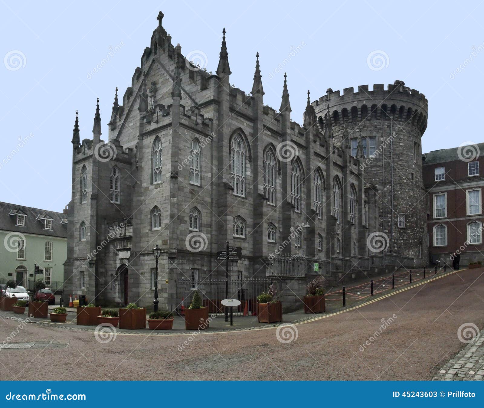 Castello di Dublino immagine stock. Immagine di limite - 45243603