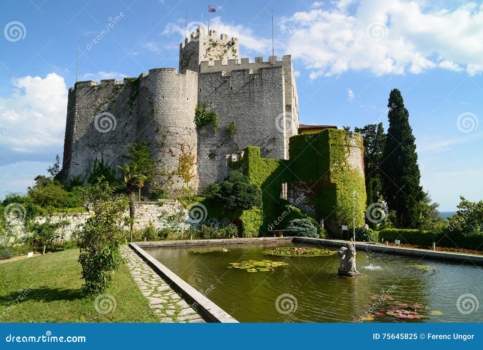 Castello Di Duino - Duino, Italy Stock Image - Image of trieste, historical: 75645825