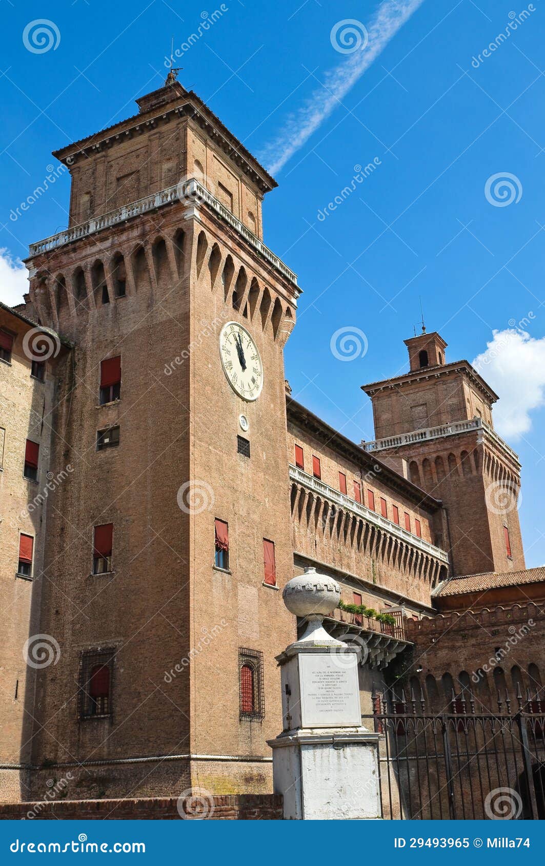 Castello Di Estense. Ferrara. L'Emilia Romagna. L'Italia. Immagine ...