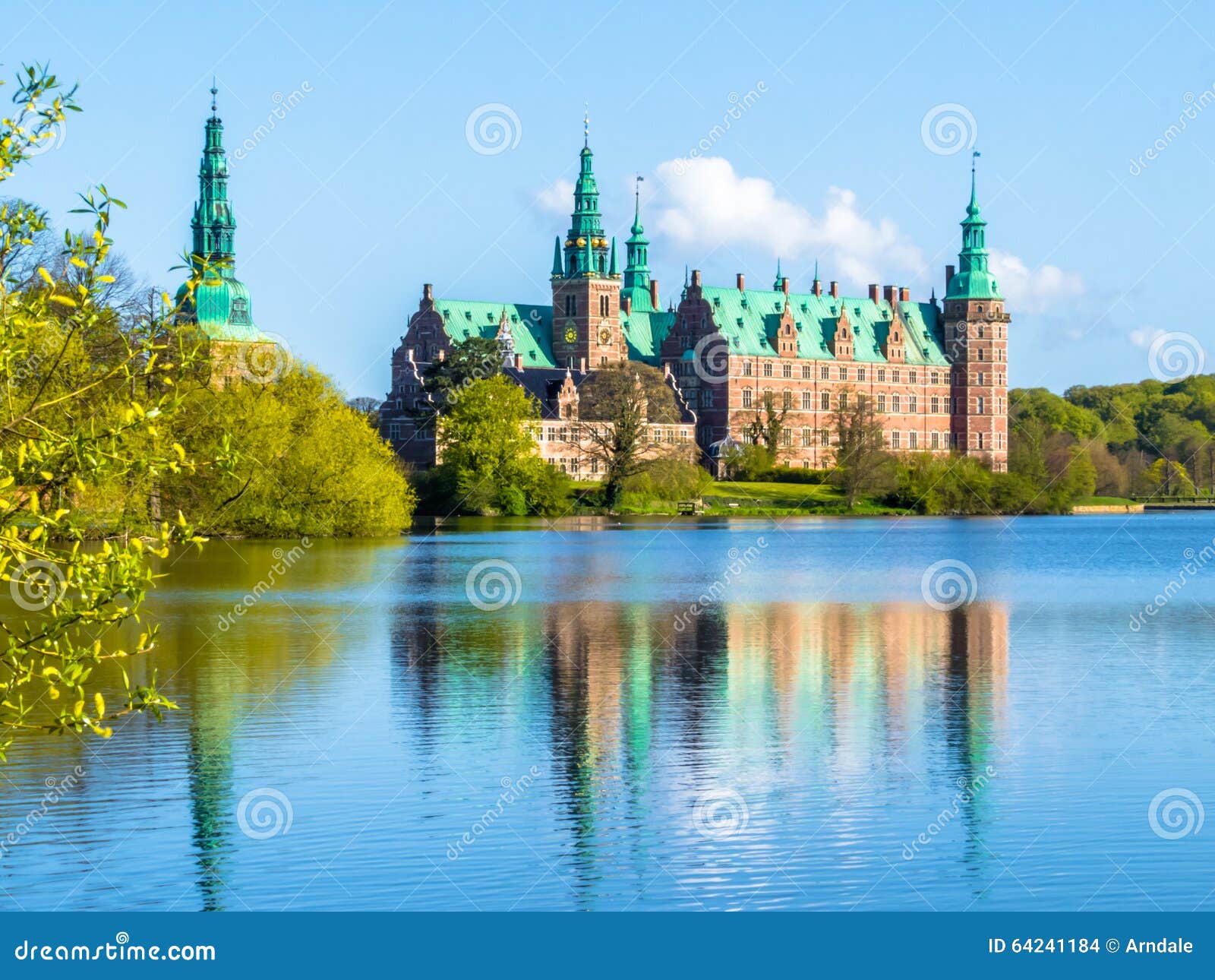 Castello Di Frederiksborg, Hillerod, Danimarca Fotografia Stock ...