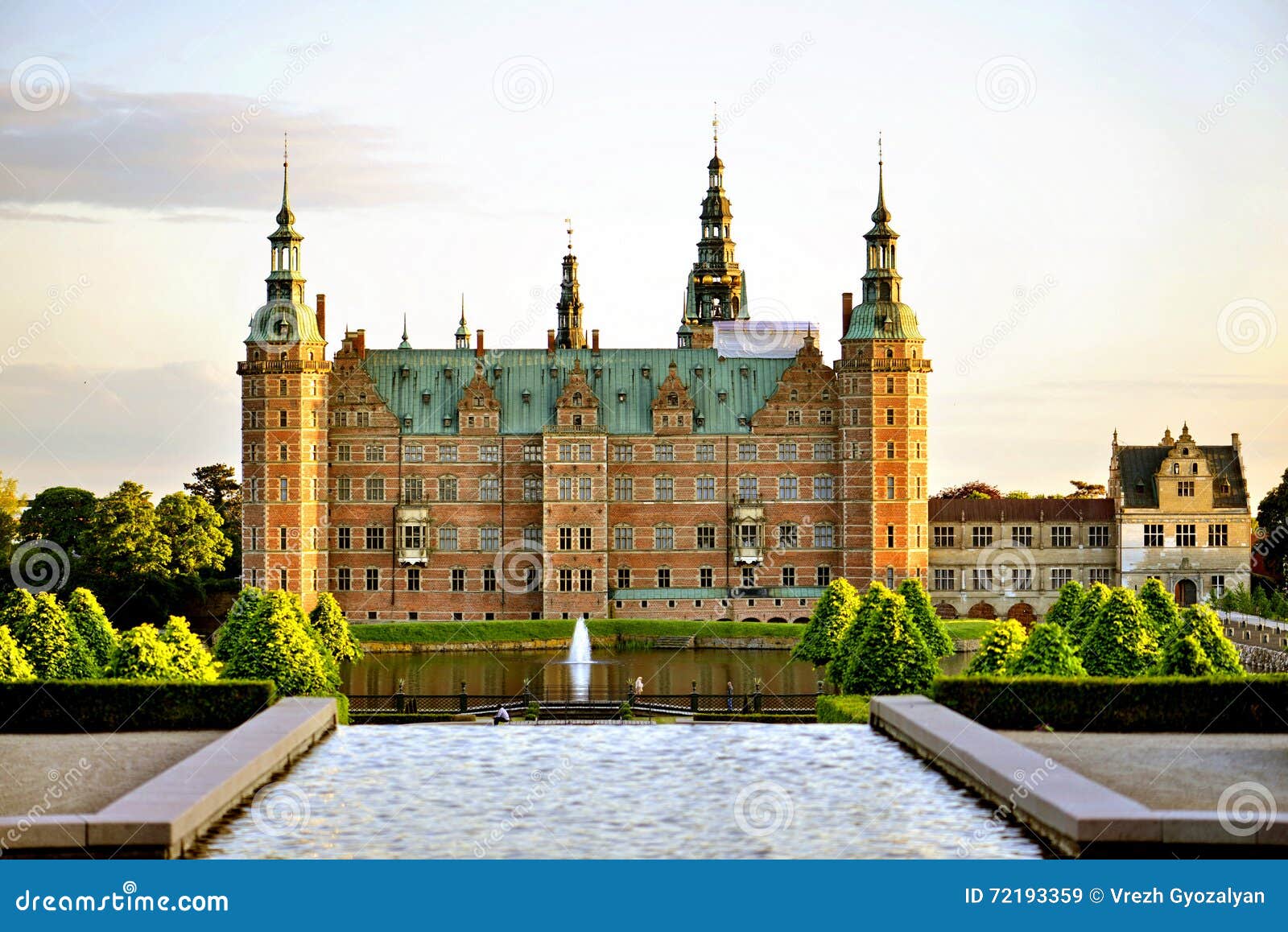 Castello Di Frederiksborg, Hillerod, Danimarca Immagine Stock ...