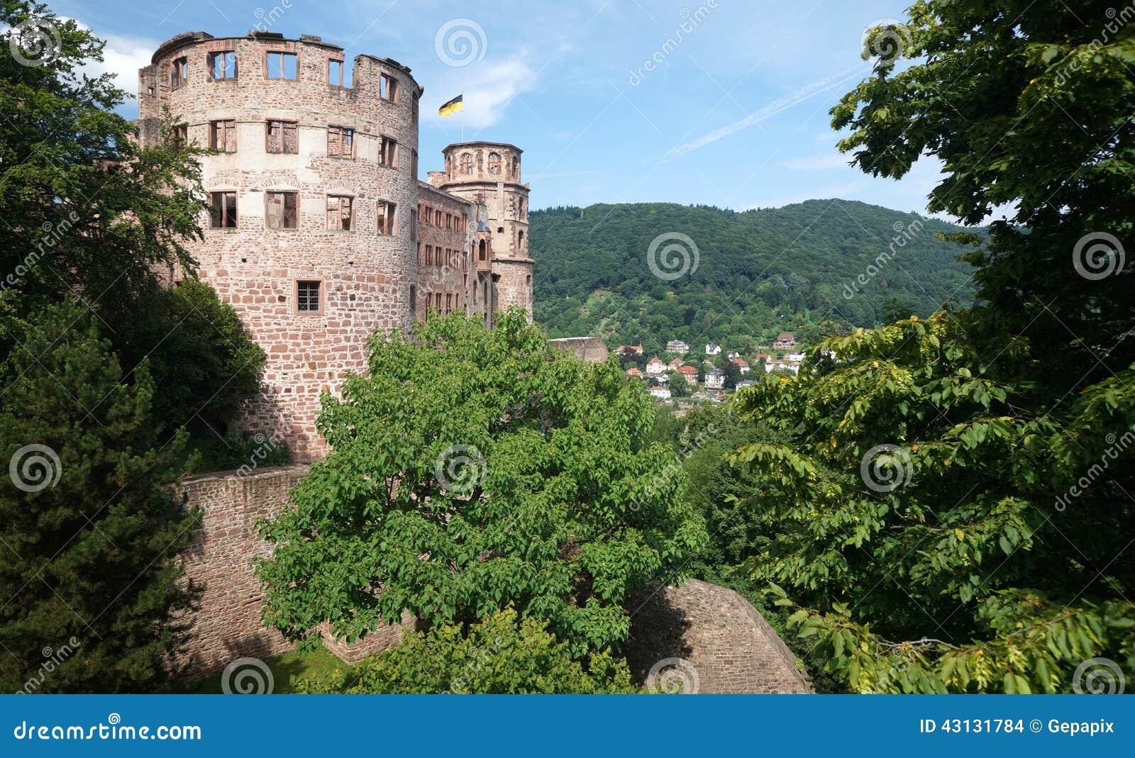 Castello di Heidelberg fotografia stock. Immagine di colline - 43131784