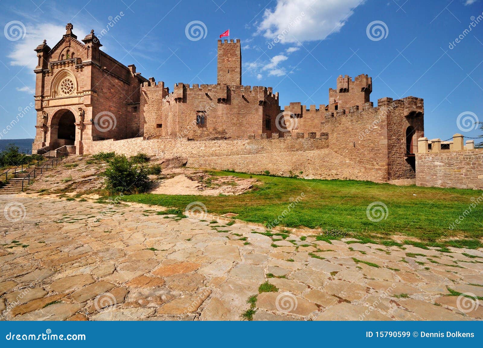 Castello di Javier, Spagna immagine stock. Immagine di nubi - 15790599