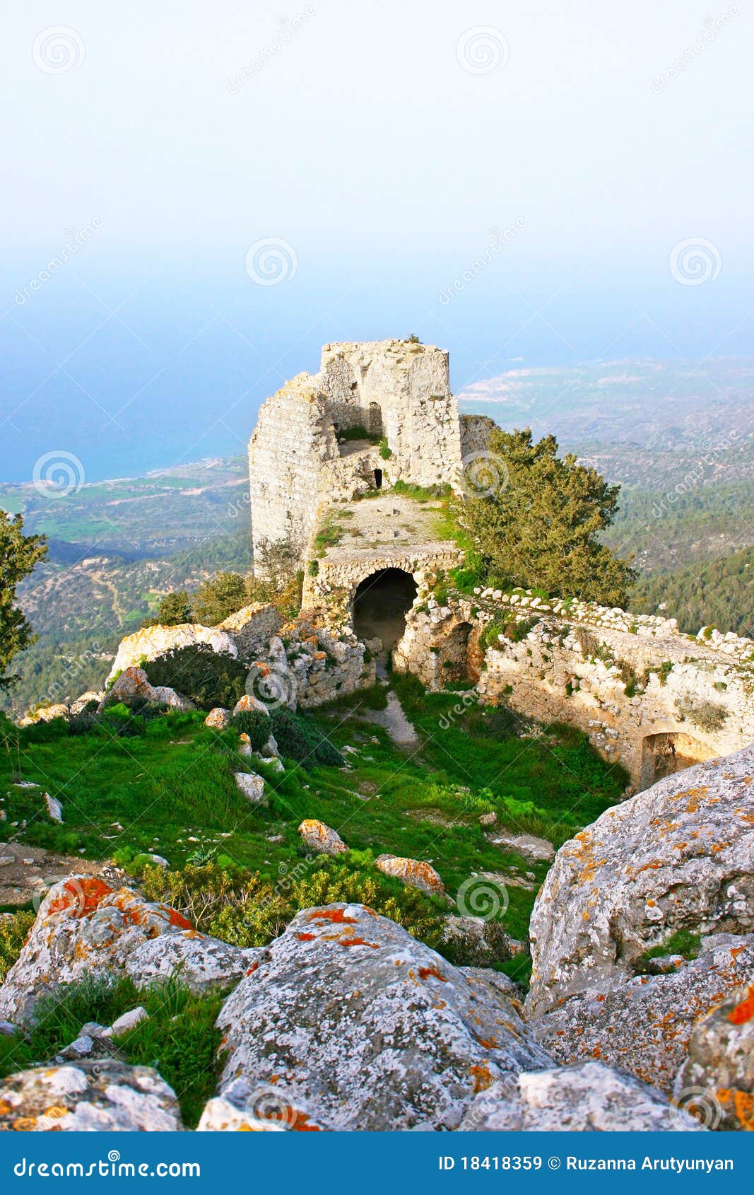 Castello di Kantara immagine stock. Immagine di nobiltà - 18418359