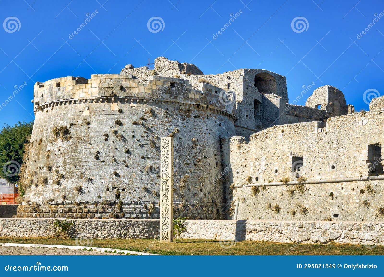 Castello Di Monte Sant Angelo Stock Image - Image of exterior, complex ...