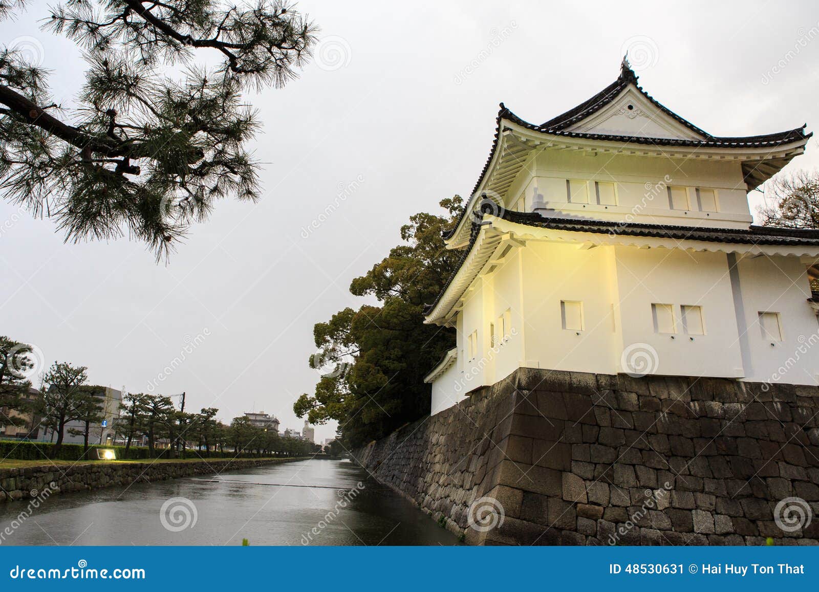 Castello Di Nijo a Kyoto, Giappone Immagine Stock - Immagine di bello ...