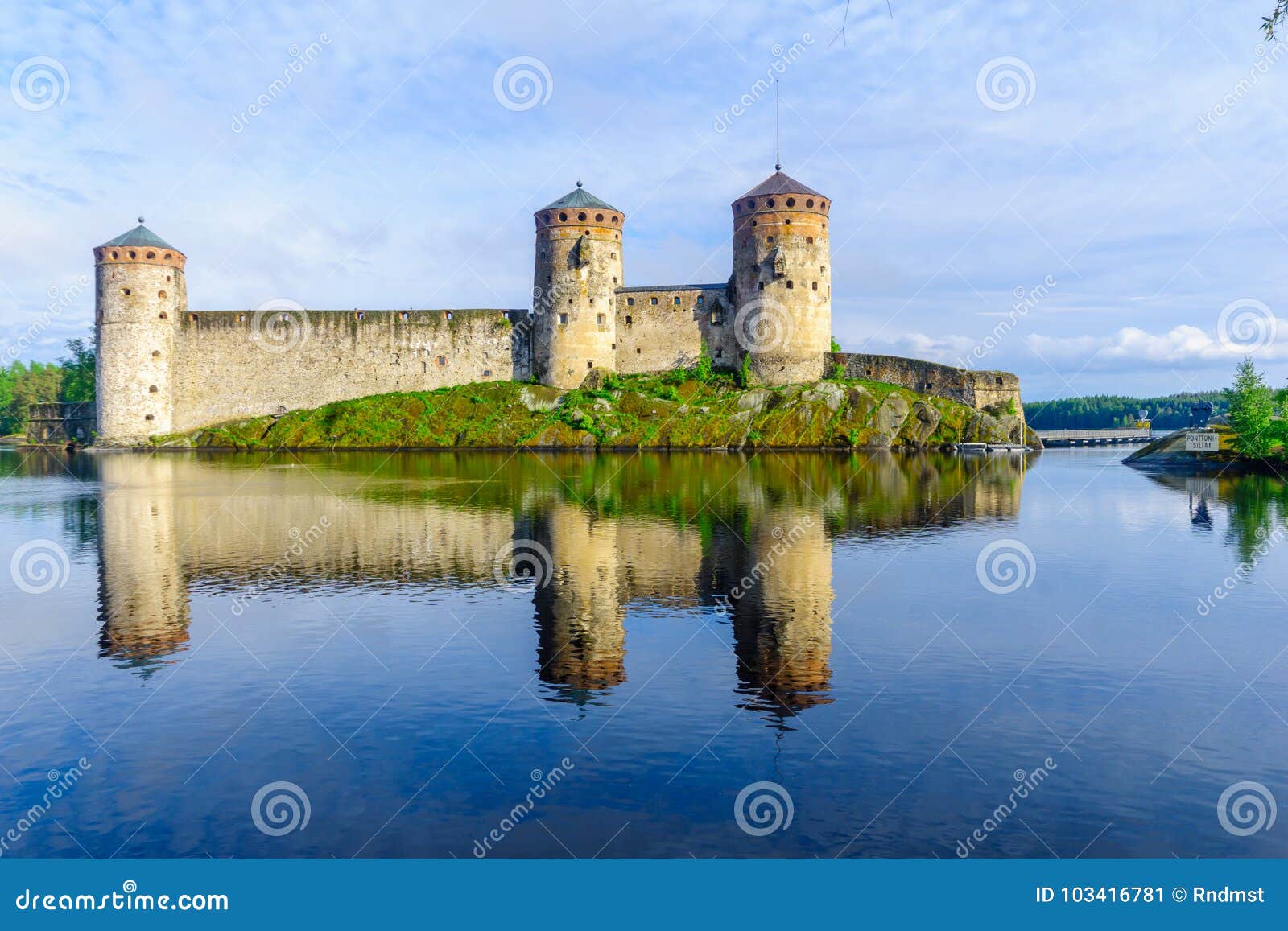 Castello Di Olavinlinna, in Savonlinna Immagine Stock - Immagine di ...