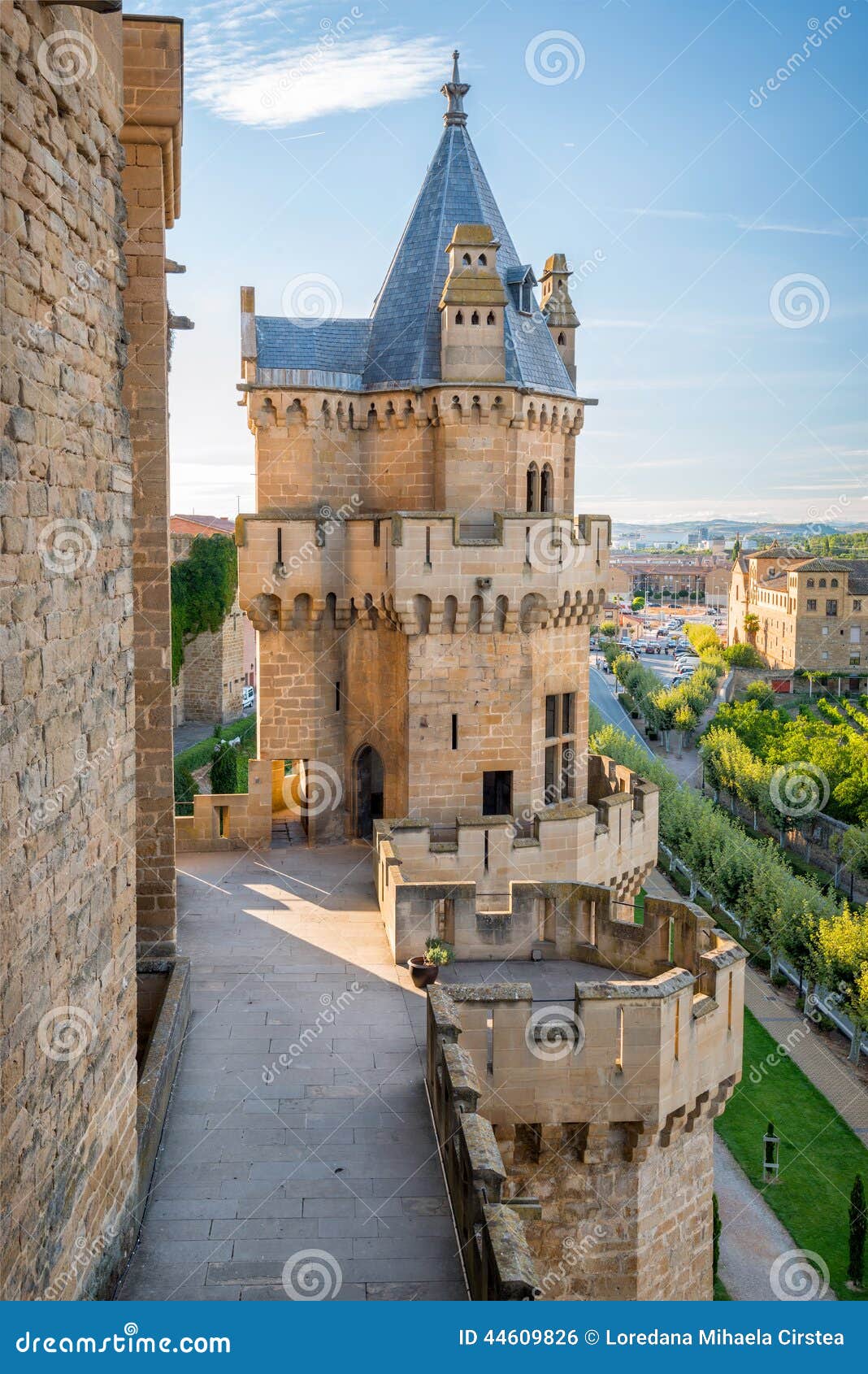 Castello Di Olite in Navarra, Spagna Fotografia Stock - Immagine di ...
