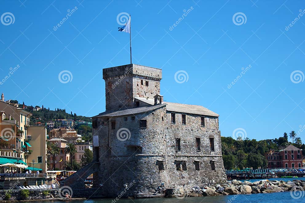 Castello di Rapallo stock photo. Image of castle, sunny - 18593492