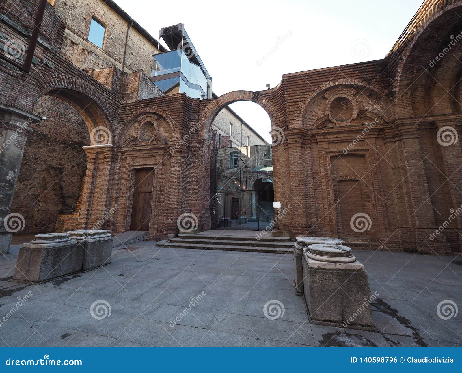 Castello Di Rivoli Castle in Rivoli Stock Photo - Image of town, rivoli ...