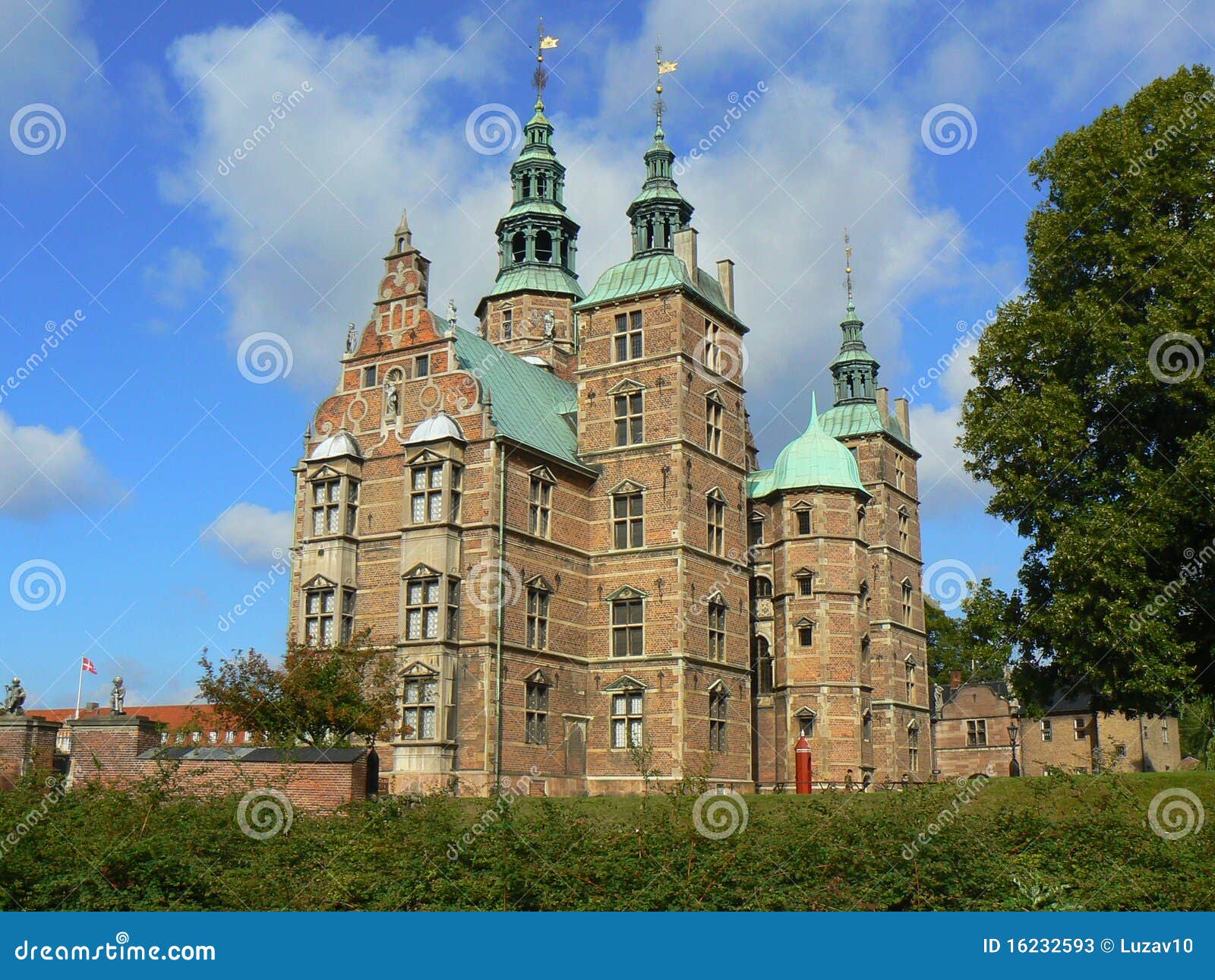 Castello Di Rosenborg a Copenhaghen Immagine Stock - Immagine di ...