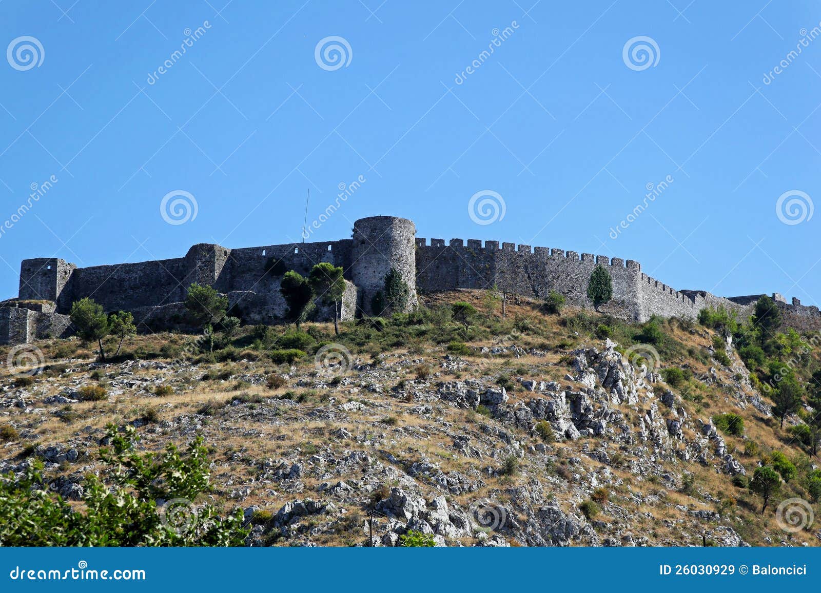 Castello di Rozafa immagine stock. Immagine di fortezza - 26030929
