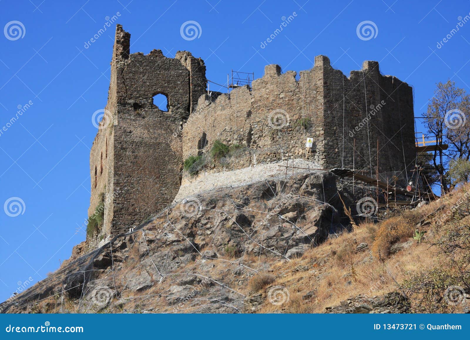 Castello Di Ruffo, Amendolea, Calabria, Italia Immagine Stock ...