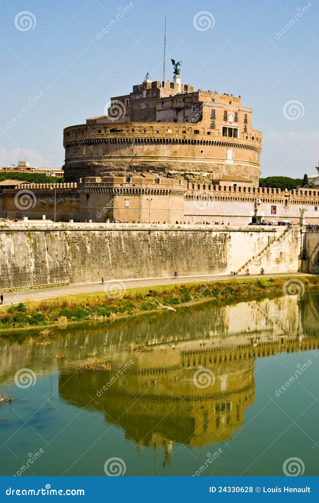 Castello Di Sant Angello, Rome Stock Photo - Image of perspective ...