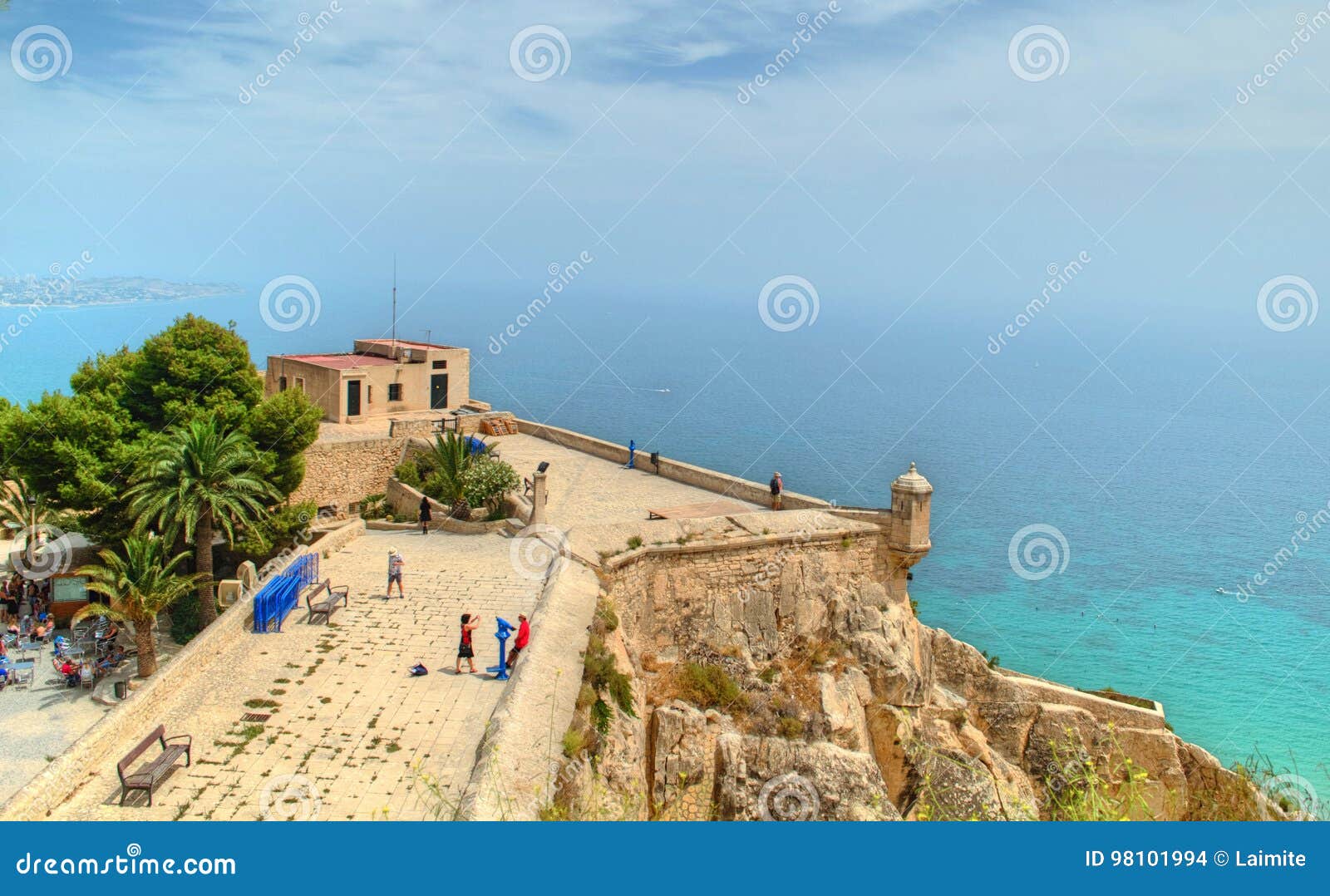 Castello Di Santa Barbara a Alicante, Spagna Immagine Stock Editoriale ...