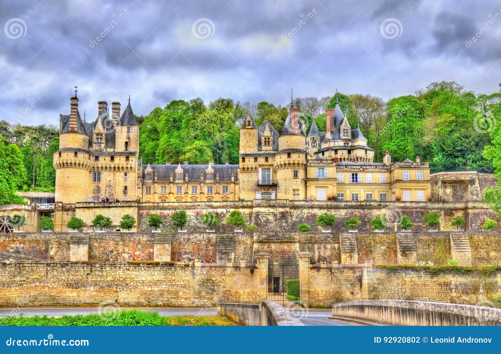 Castello Di Usse Nel Loire Valley, Francia Fotografia Stock - Immagine ...