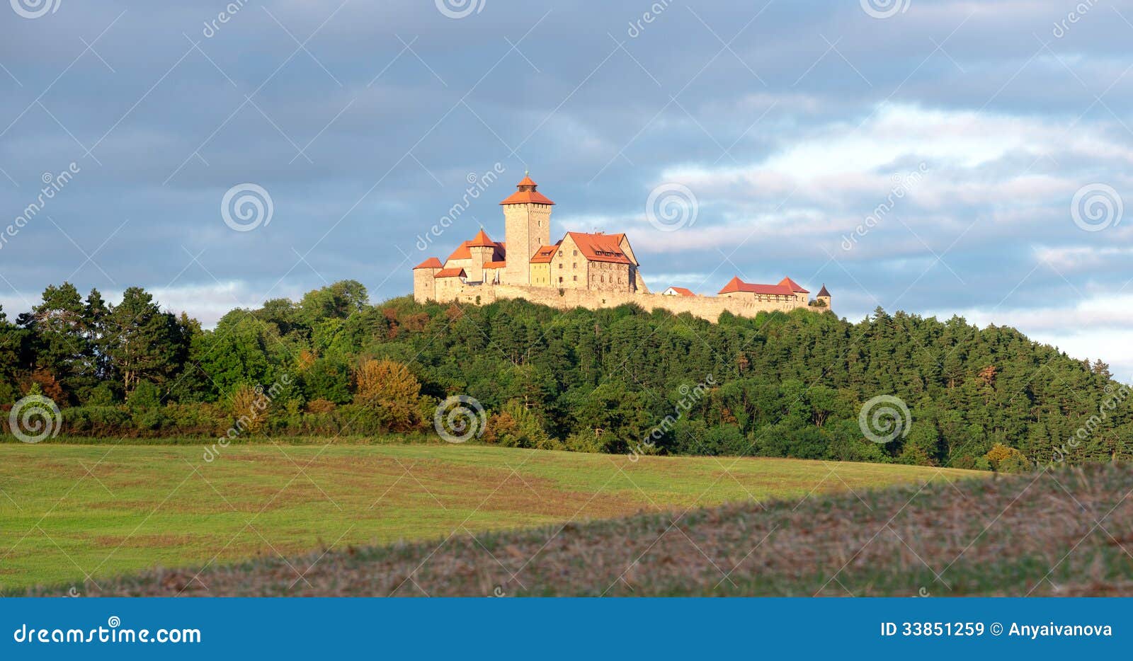 Castello Di Wachsenburg, Turingia, Germania Immagine Stock - Immagine ...