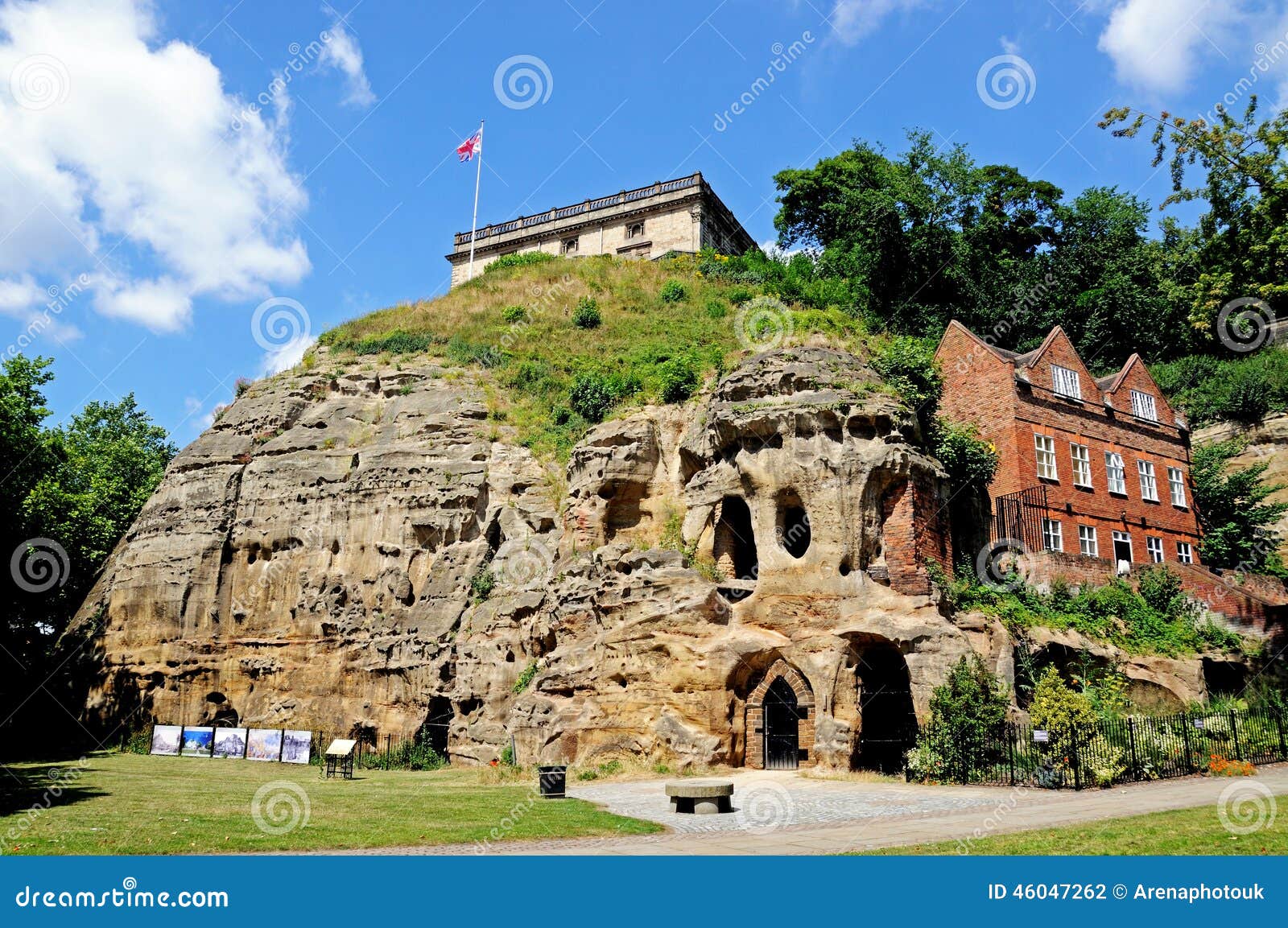 Castello E Caverne, Nottingham Fotografia Editoriale - Immagine di ...