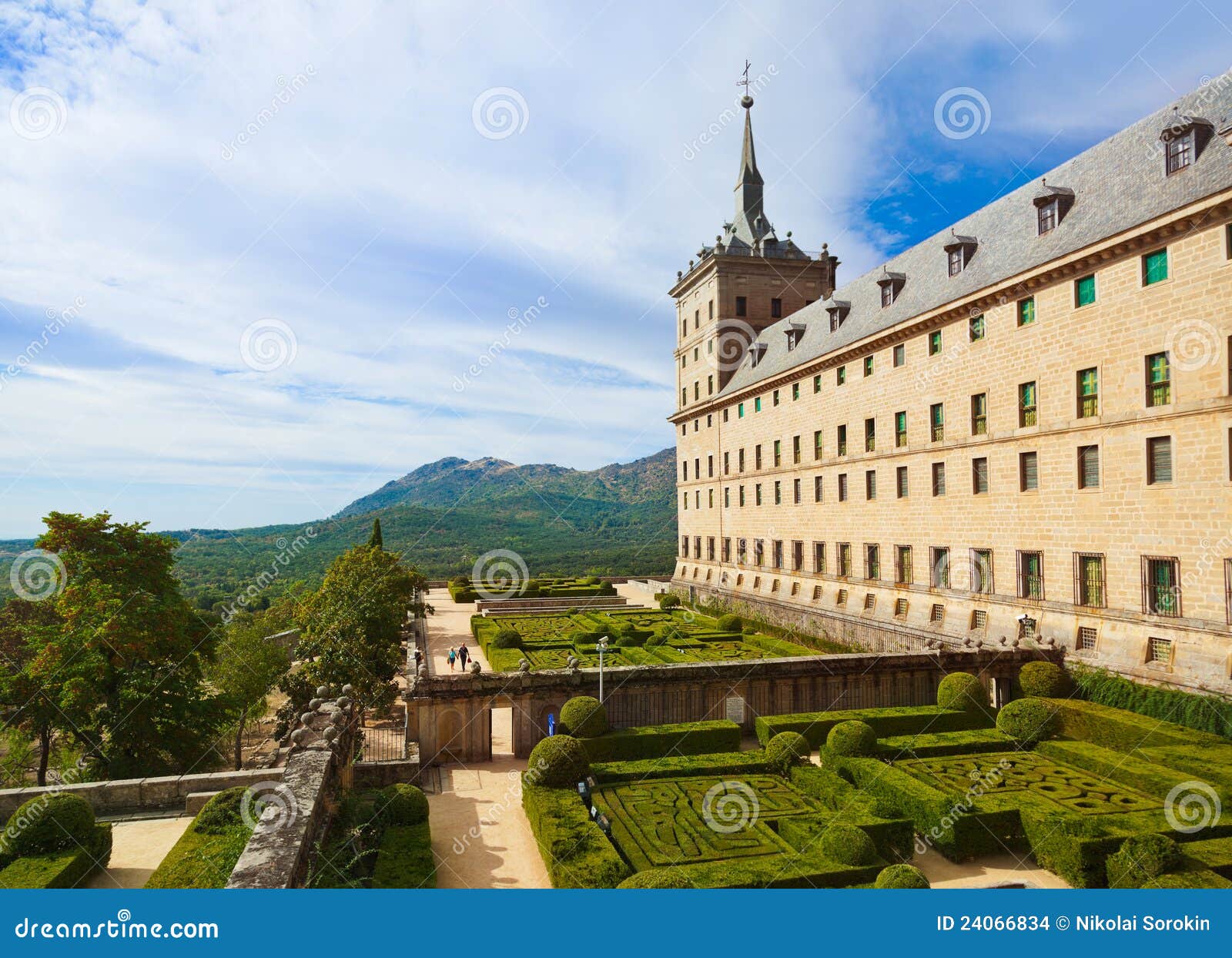 Castello Escorial Vicino a Madrid Spagna Fotografia Stock - Immagine di ...