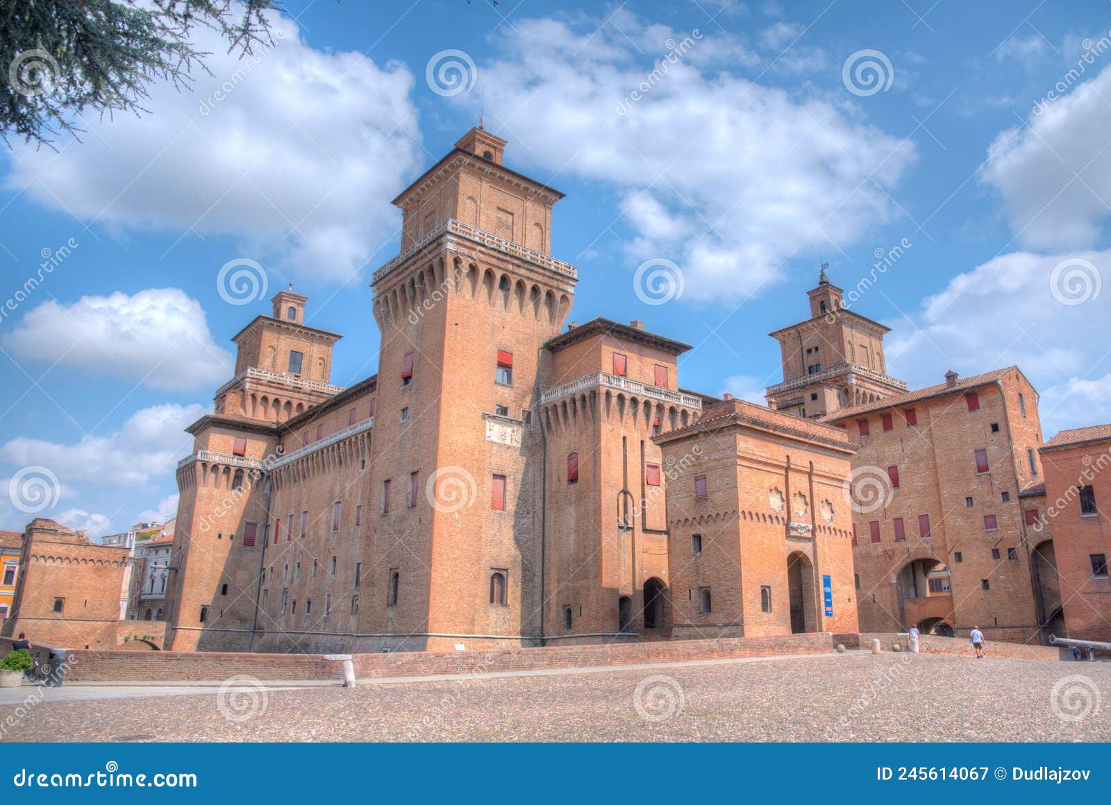 Castello Estense in the Italian Town Ferrara Stock Image - Image of ...