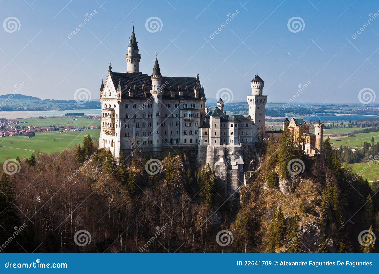 Castello Fussen Germania Di Neuschwanstein Immagine Stock - Immagine di ...